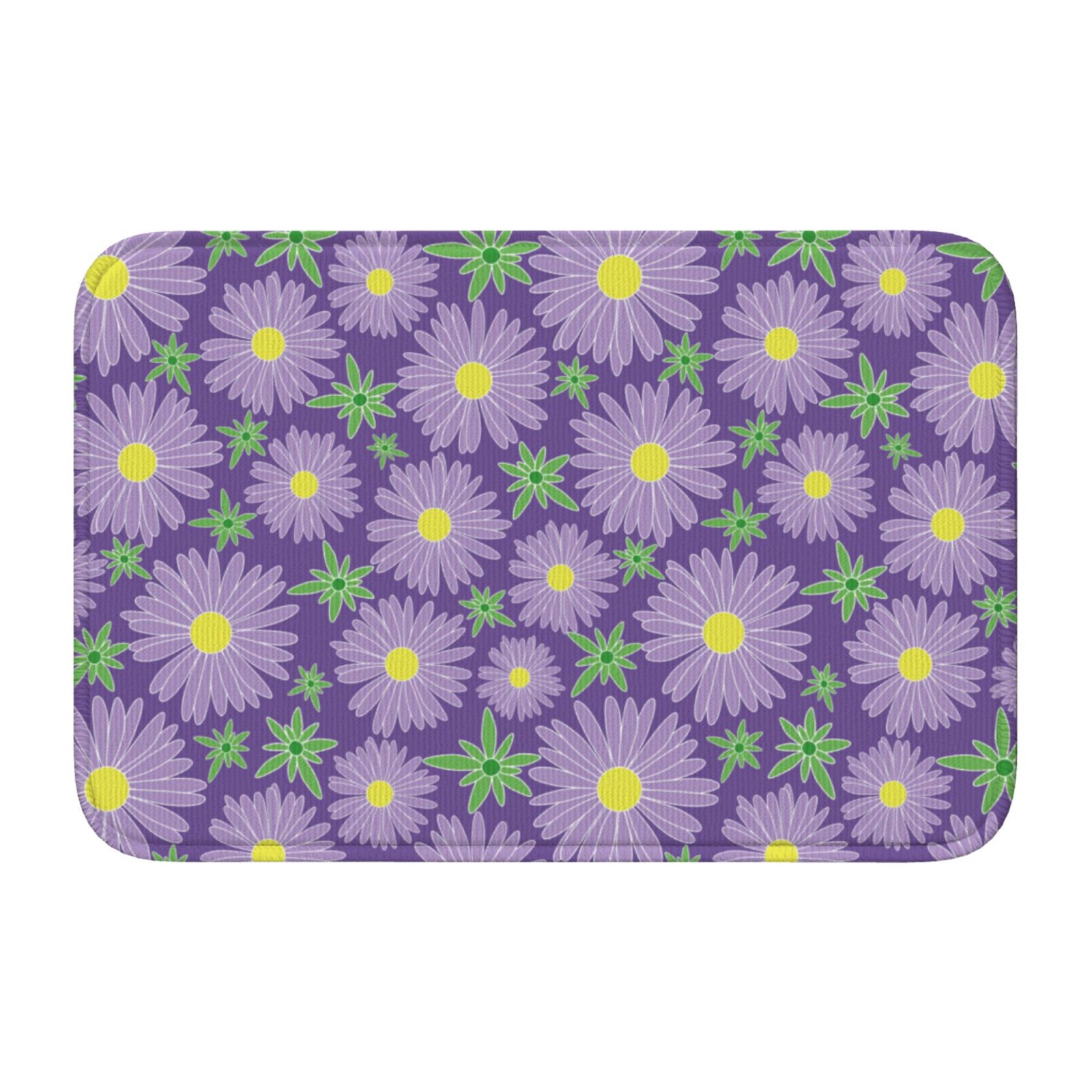 Adjustable Apron - Bib Apron for Men Women, Purple Daisies Flowers ...