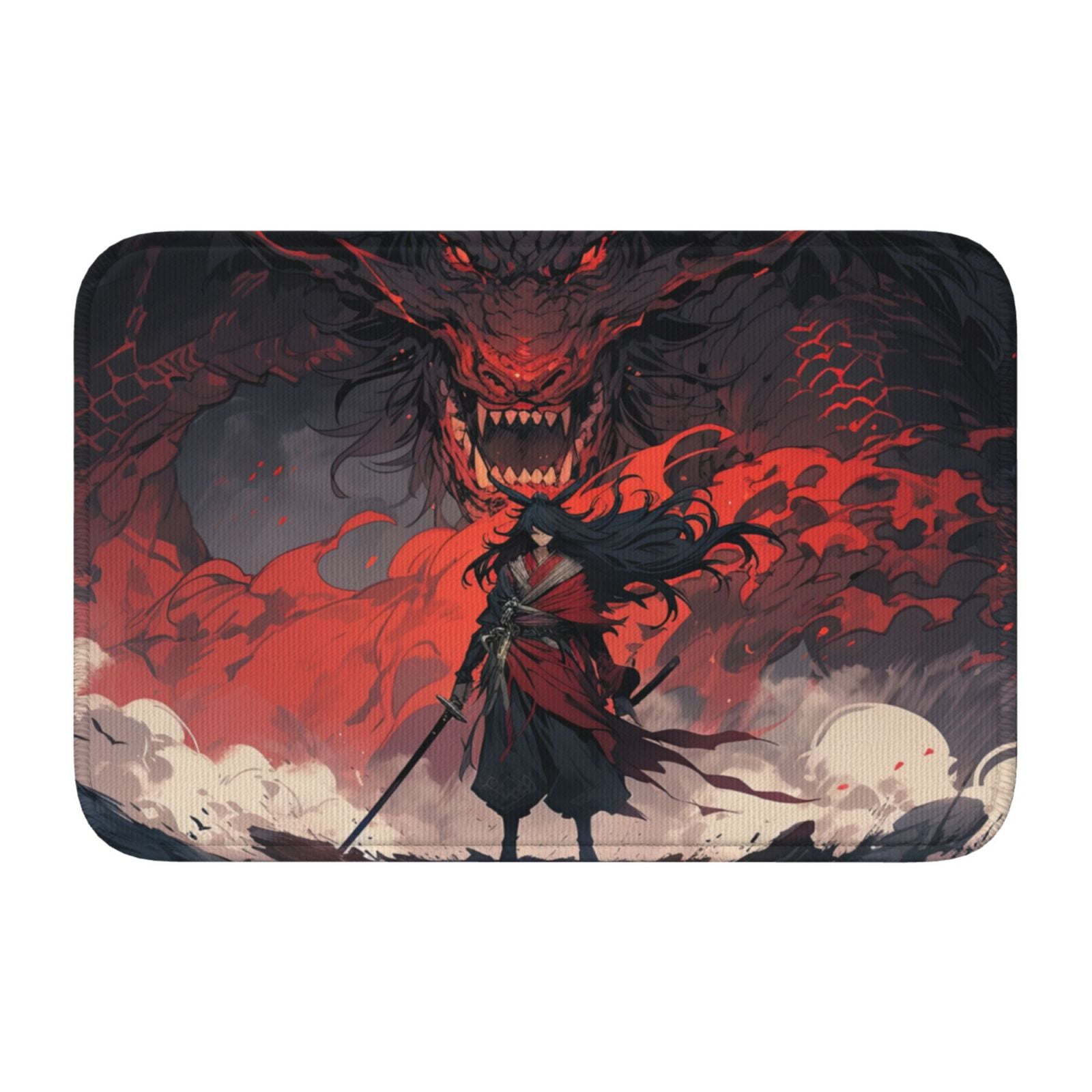 Adjustable Apron - Bib Apron for Men Women, Red Black Dragon Eastern ...