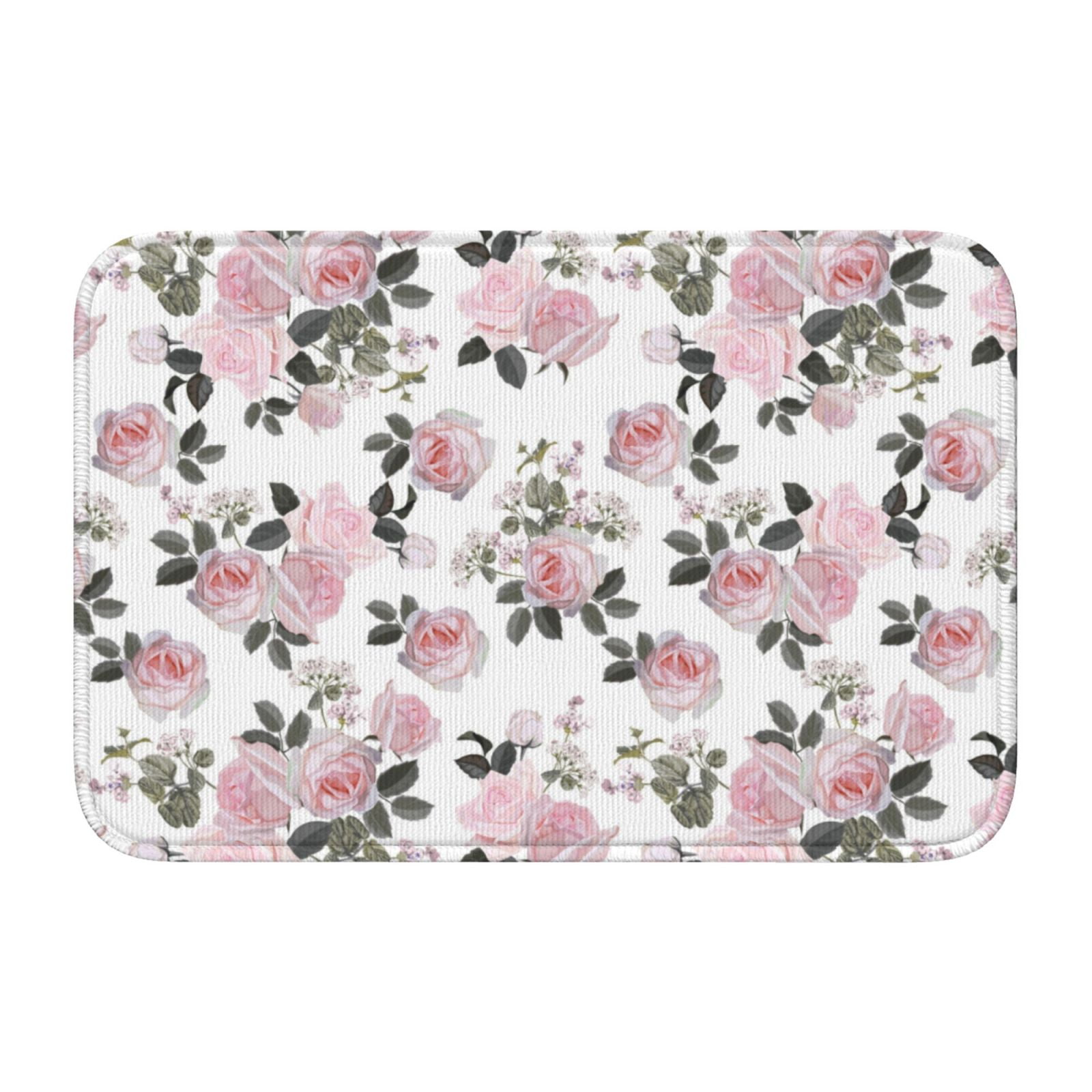 Adjustable Apron - Bib Apron for Men Women, Rose Flowers Green Leaves ...