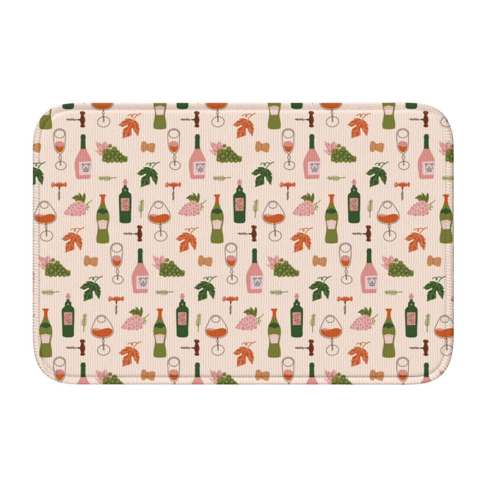 Adjustable Apron - Bib Apron for Men Women, Wine Bottles With Grapes ...