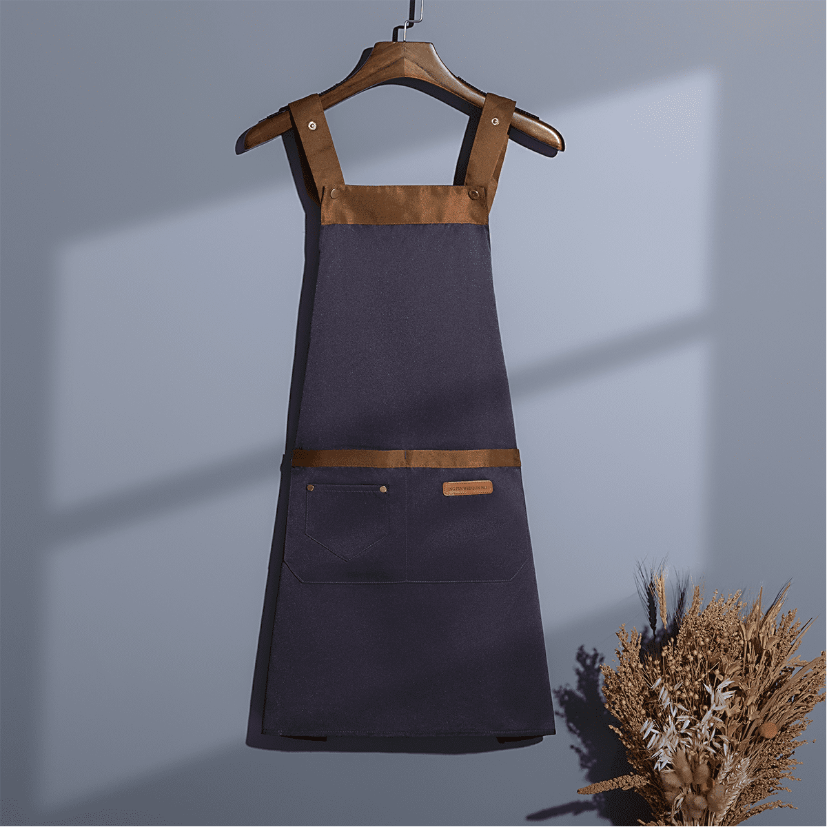 Adjustable Apron with Pockets, Water-Resistant Kitchen Apron for ...