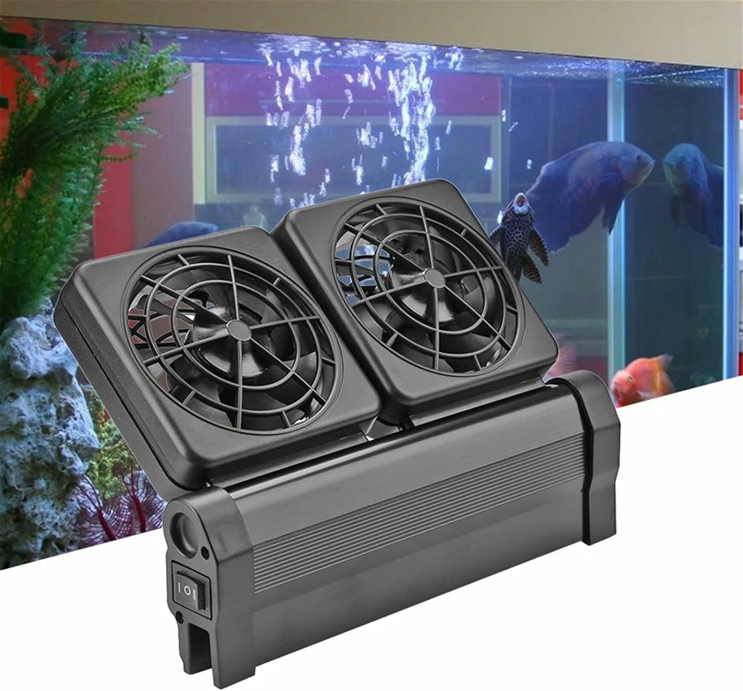 Adjustable Aquarium Water Cooling Fan Fish Tank Cold Wind Chiller ...