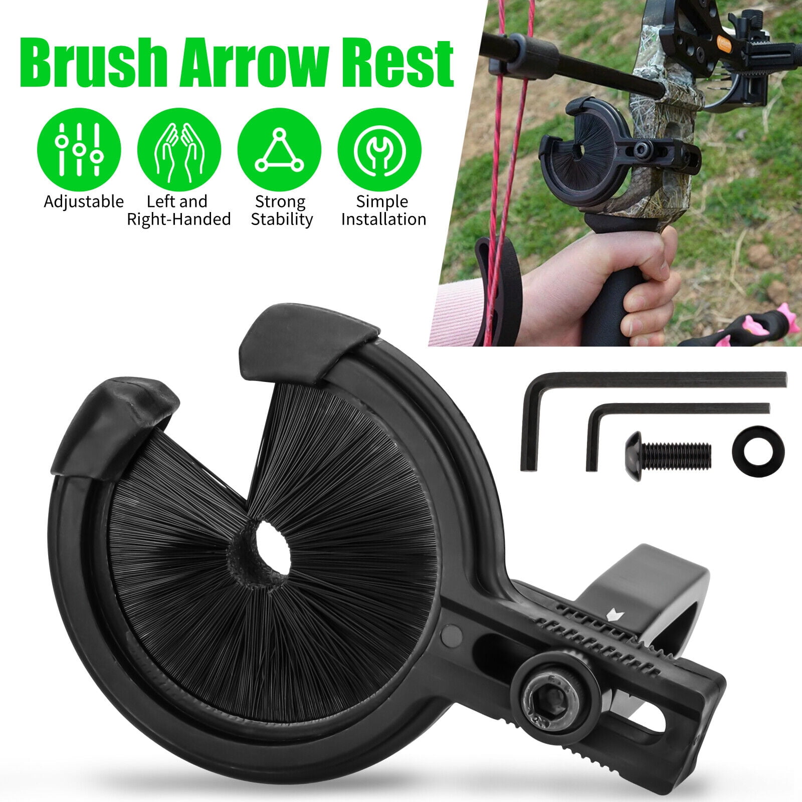 Adjustable Archery Rest, for Right Left Hands Compound Recurve Bow ...