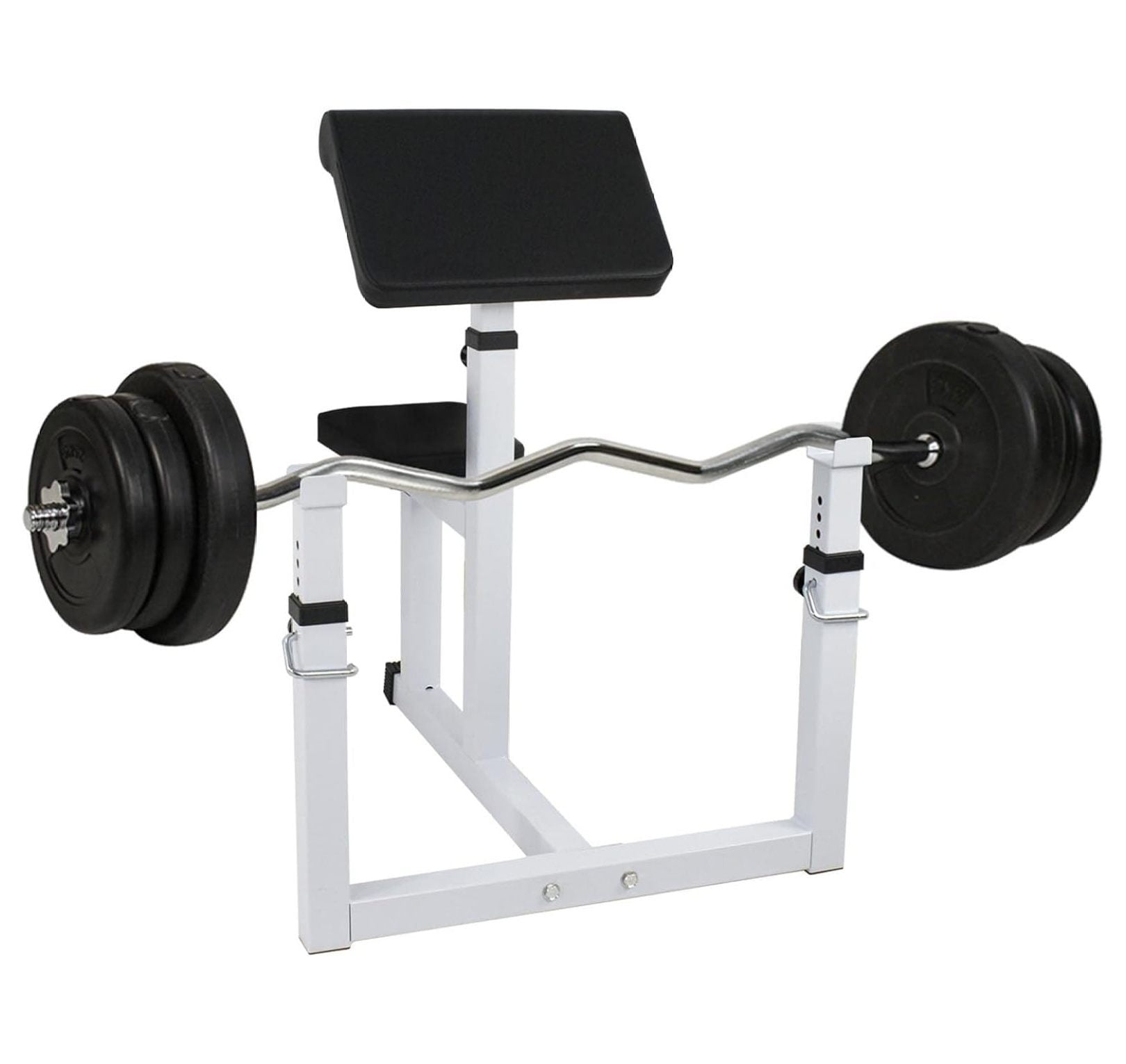Adjustable Arm Preacher , Bicep Seated Strength Training Weight ...