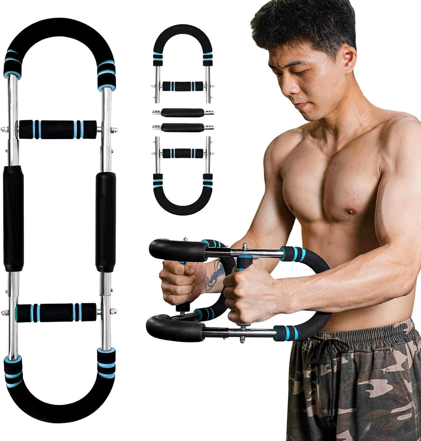 Adjustable Arm Strength Trainer, 5 Level Resistance Chest Bicep Workout ...