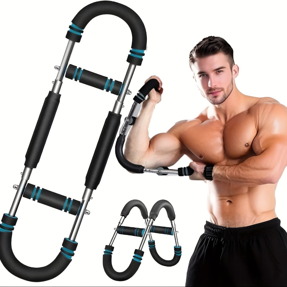 Adjustable Arm Trainer - Blue & Black Forearm Strengthener with Spring ...