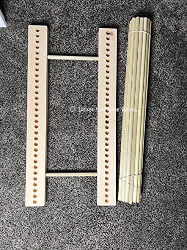 Adjustable Art Storage Rack - 24” long x 11” wide with 24” tall dowels ...