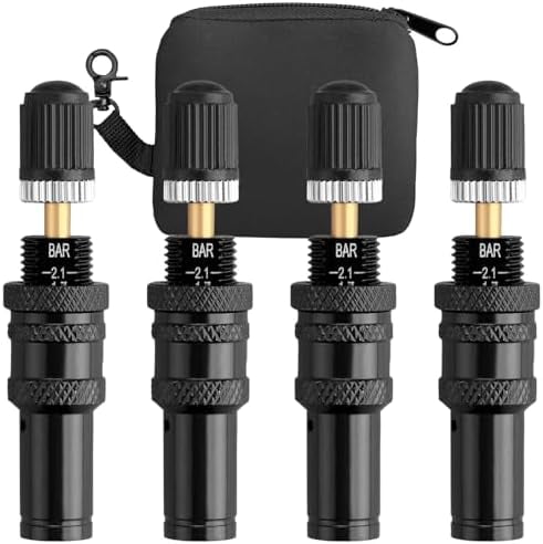 Adjustable Auto-Stop Tire Deflator Kit (4-Piece) - Precision 10-30 PSI ...