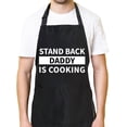 Adjustable BBQ Cooking Baking Kitchen Aprons for Dad Chef with Pockets ...