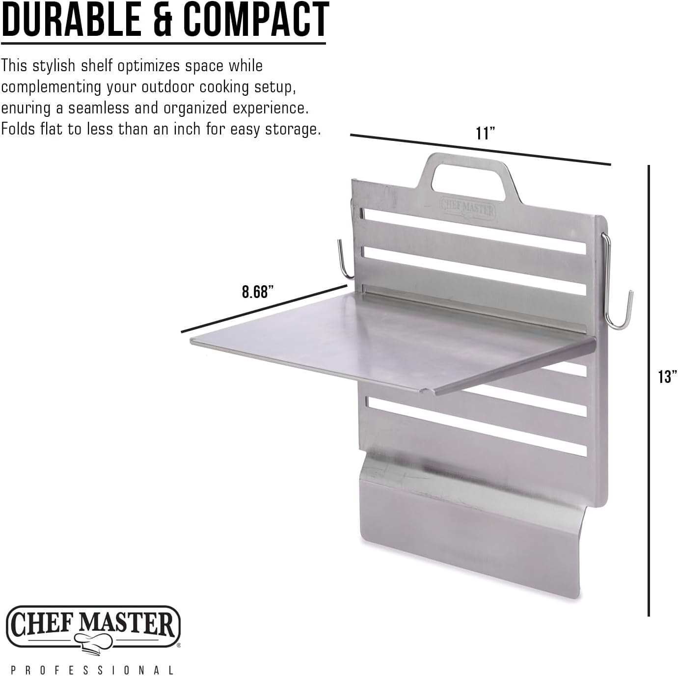 Adjustable BBQ Griddle Shelf – Outdoor Organizer & Condiment Holder for ...