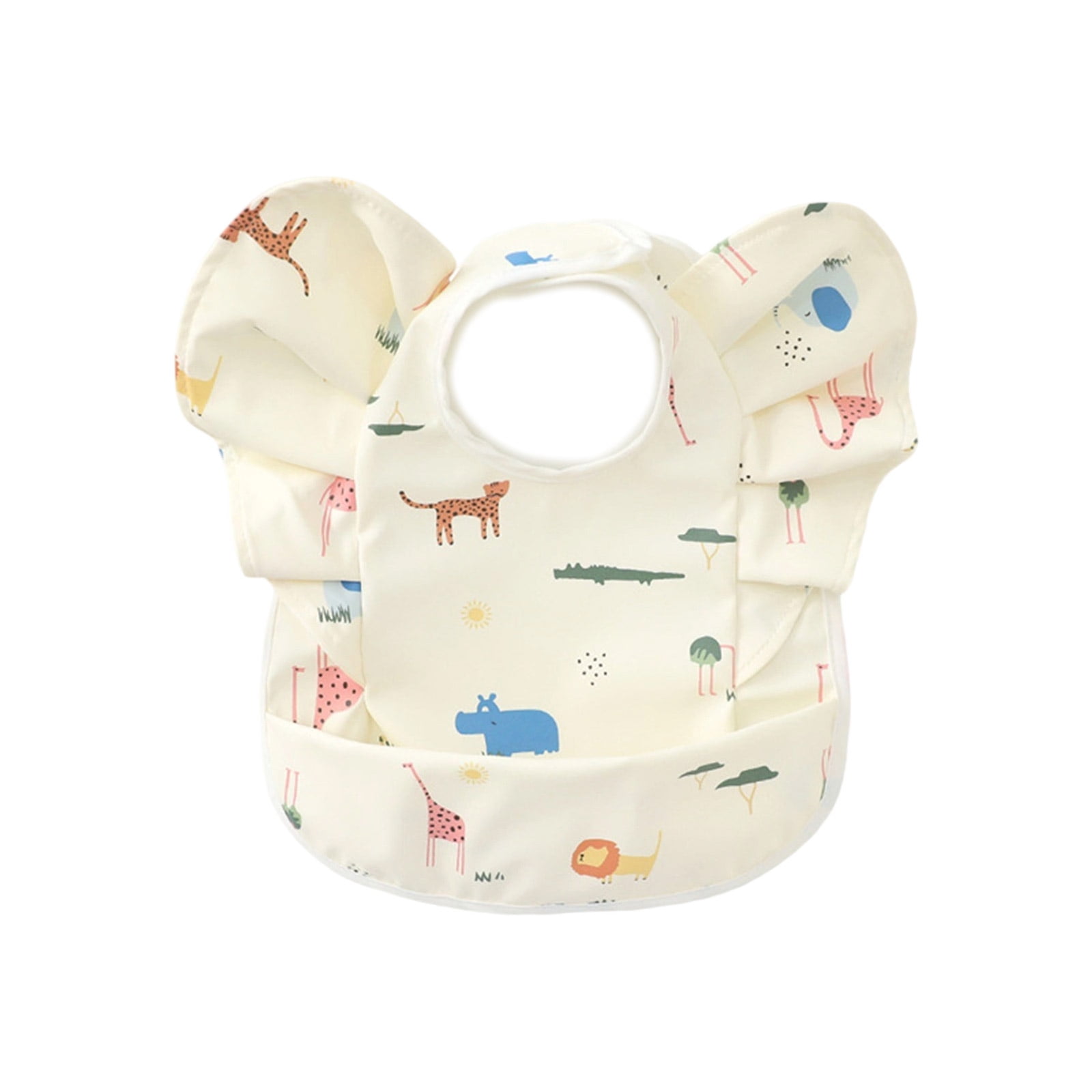 Adjustable Baby Feeding Bib Soft Lightweight Travel Friendly Winged ...