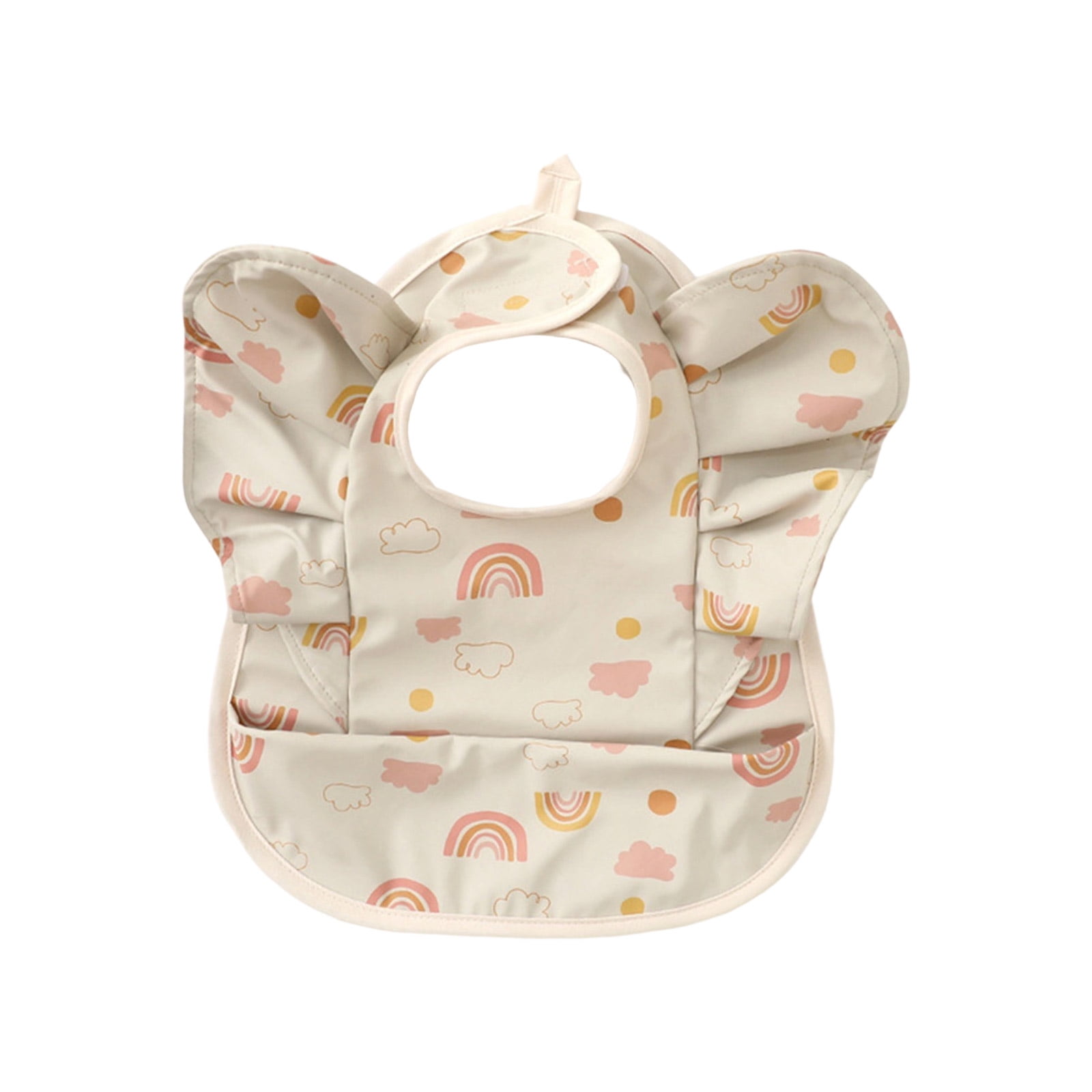 Adjustable Baby Feeding Bib Soft Lightweight Travel Friendly Winged ...
