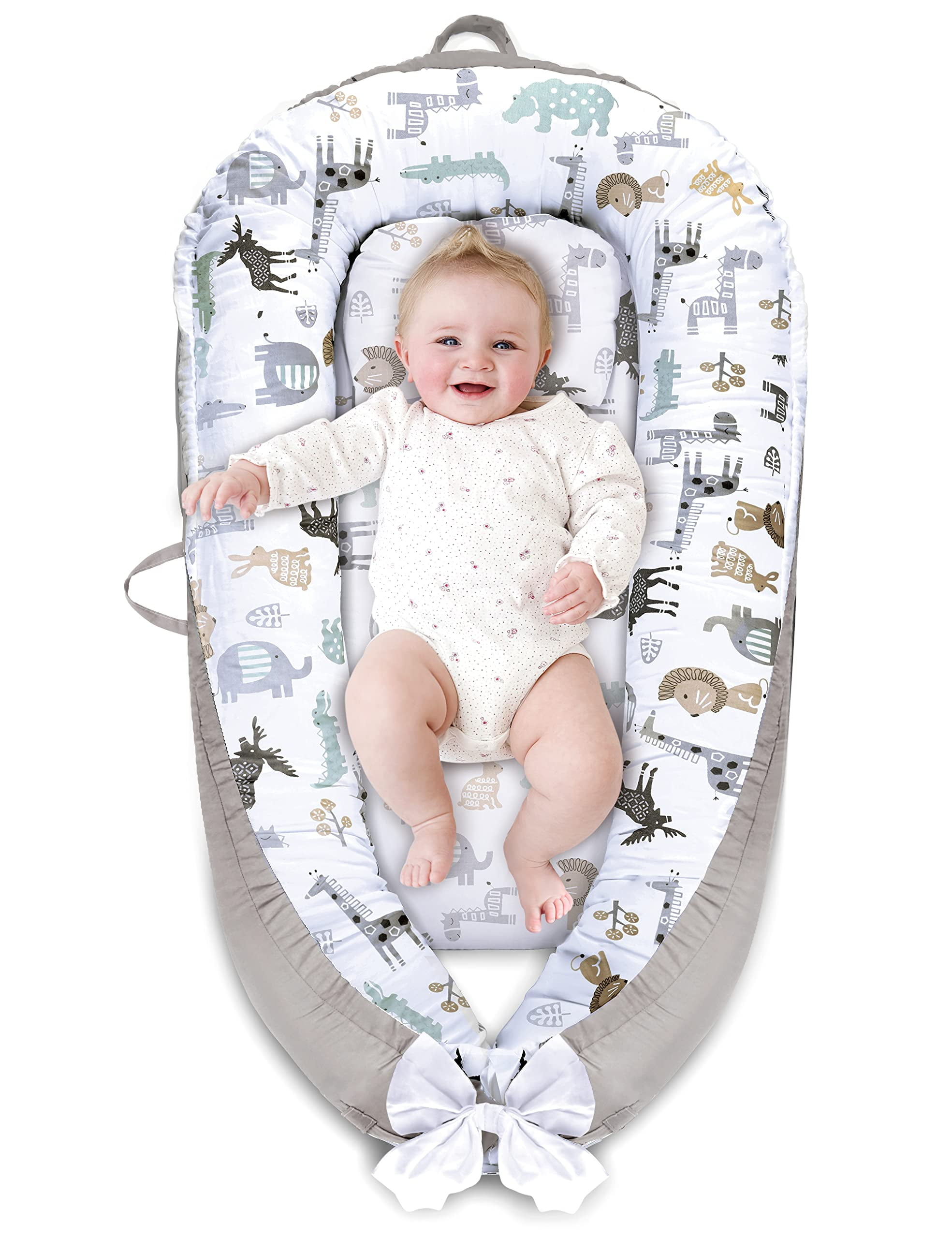 Adjustable Baby Nest 0-12M, Newborn Lounger Bassinet Mattress Cover ...