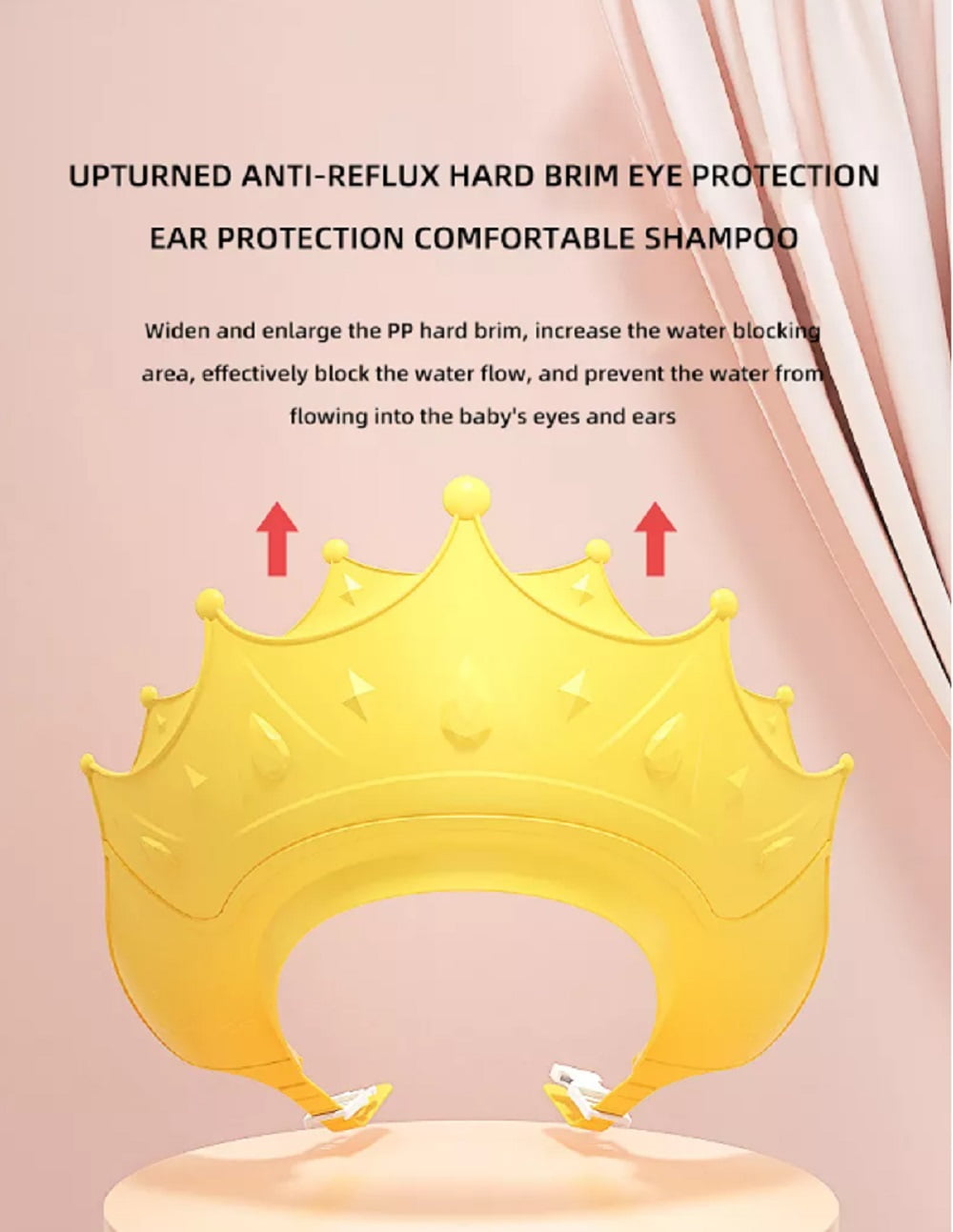 TIKA Adjustable Baby Bath Hat - Toddler Hair Washing Shield ...