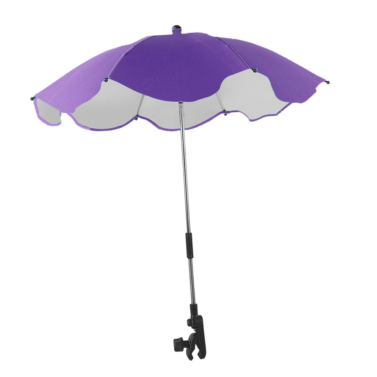 Adjustable Baby Stroller Umbrella Sun Shade Pram + Sun Protection Large ...