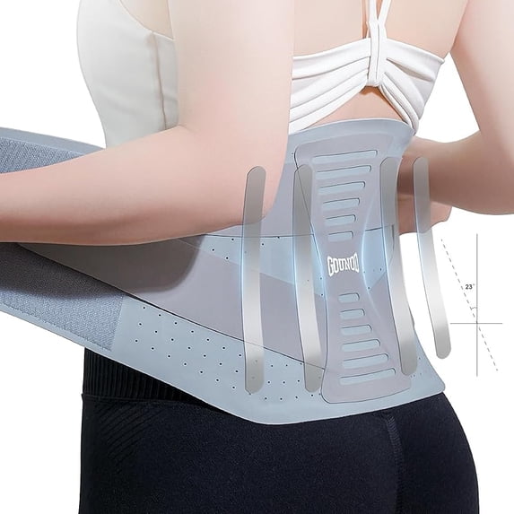 Adjustable Back Brace for Lower Back Pain for Women and Men, Removable ...