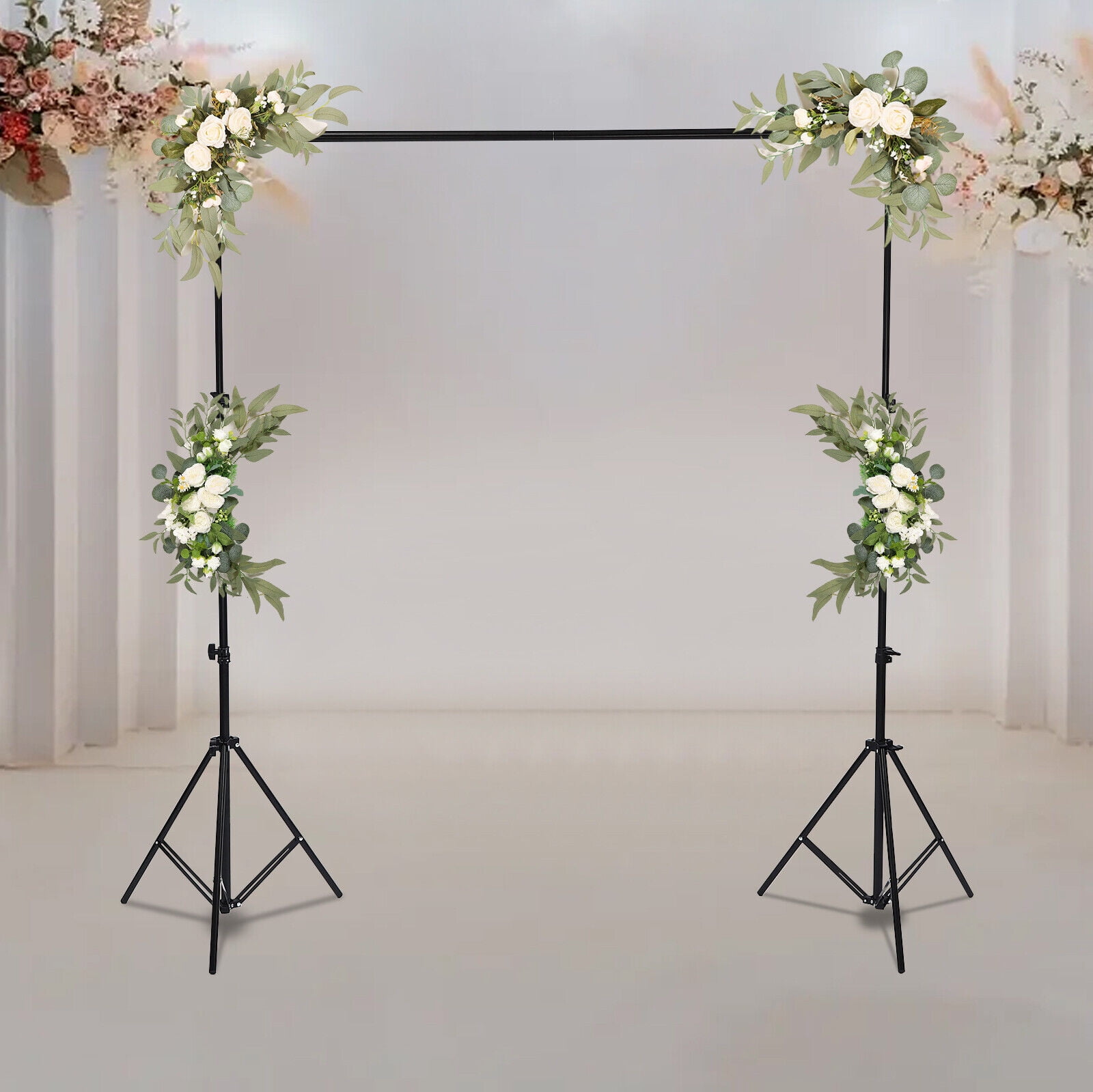Adjustable Background Support Stand 9.8Ft Photography Backdrop Crossbar ...