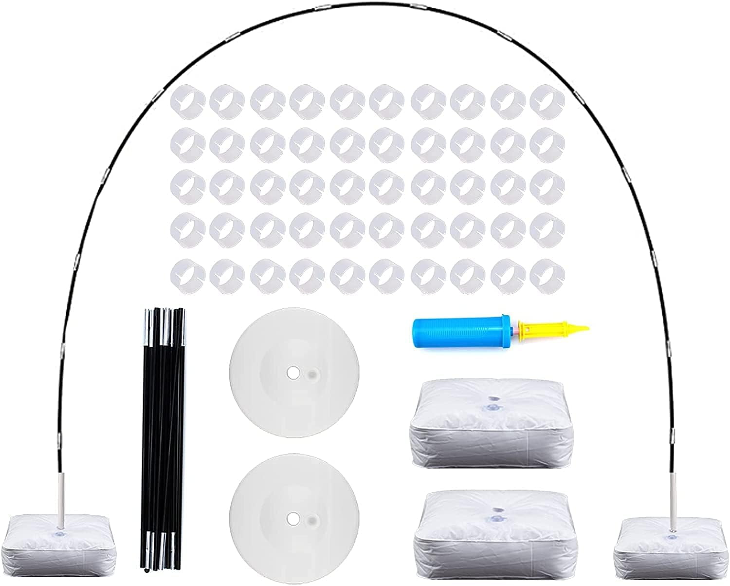 PONAMFO Adjustable Balloon Arch Kit, 9Ft Tall & 10Ft Wide for Parties ...
