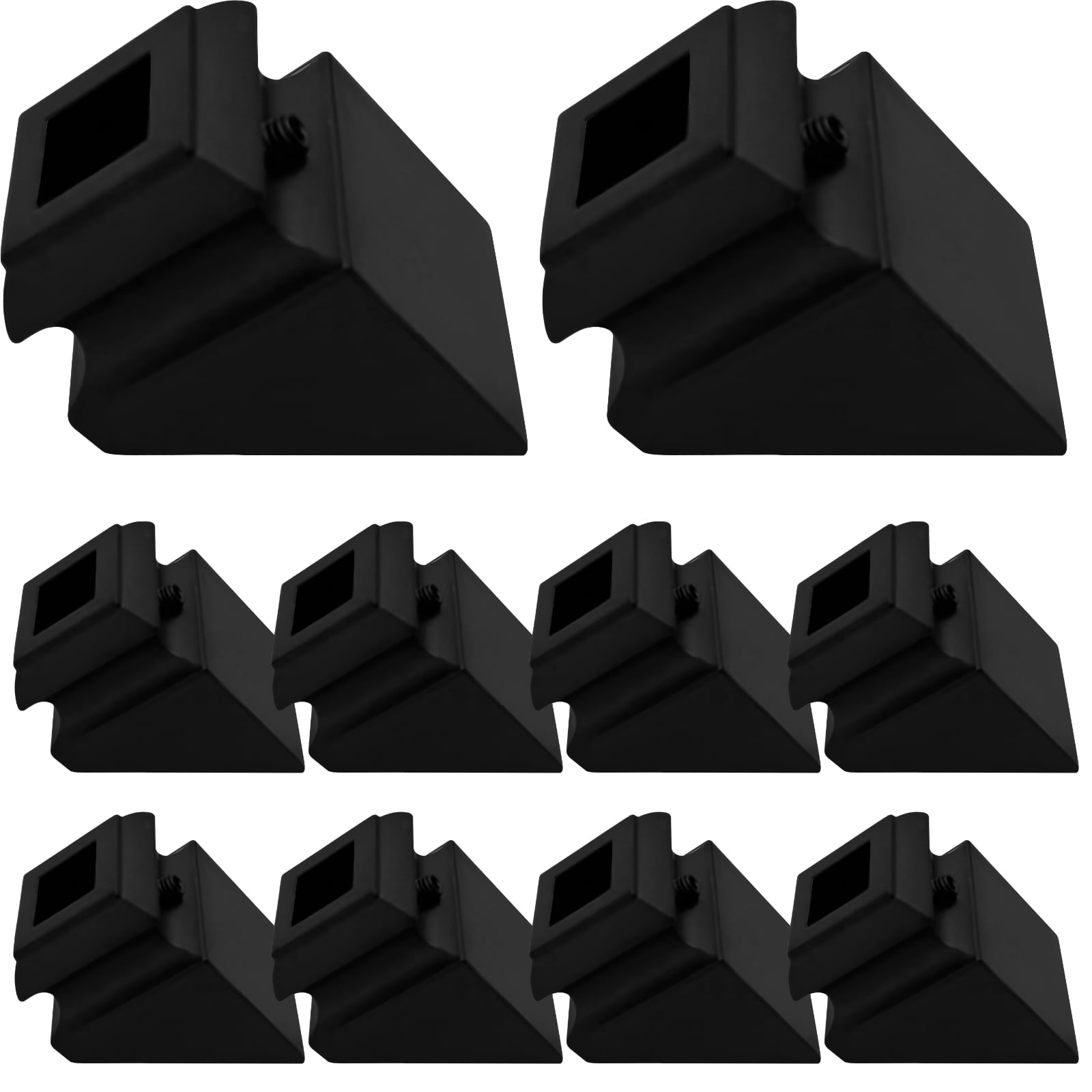 Adjustable Baluster Connectors Set, 10 PCS Angled Baluster Shoe, Stair ...