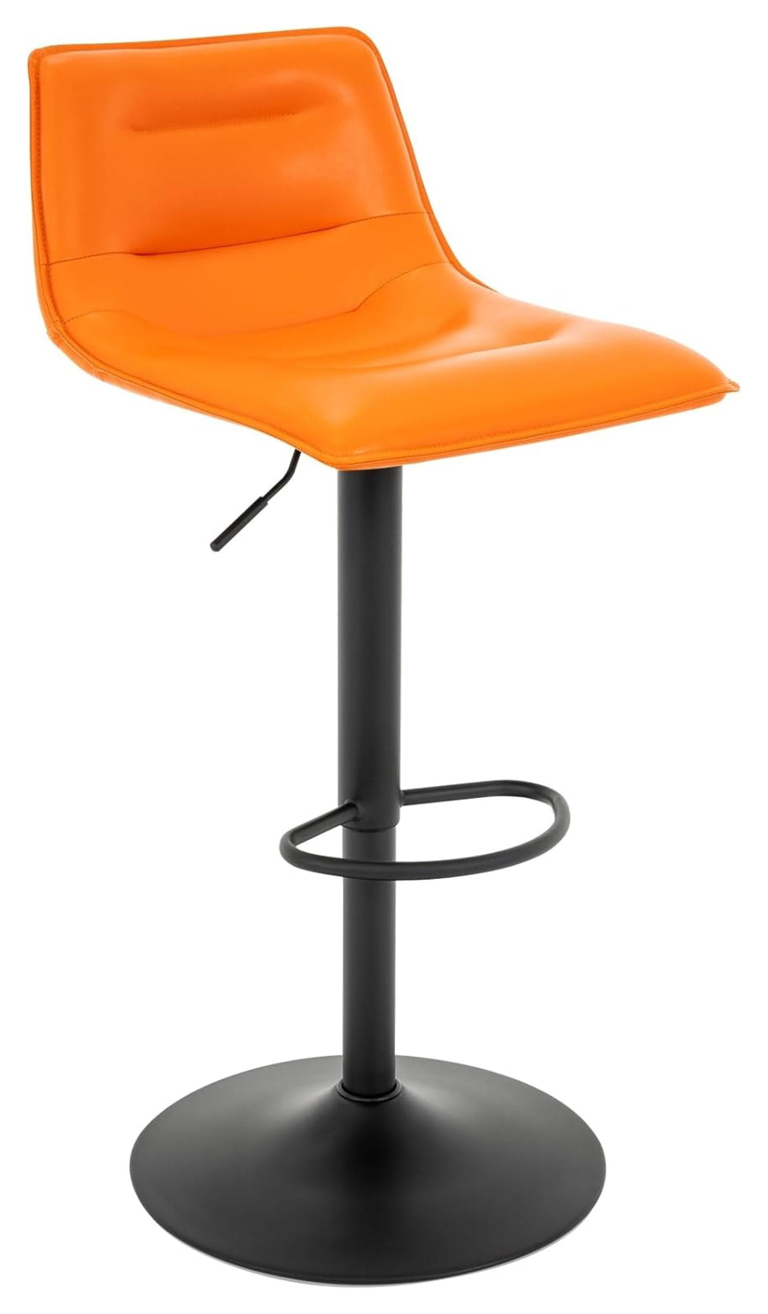 Adjustable Bar Stool, Modern PU Leather Swivel Counter Height Barstool ...