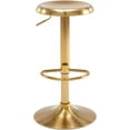 Adjustable Bar Stool, Swivel Round Metal Airlift Barstool, Backless ...