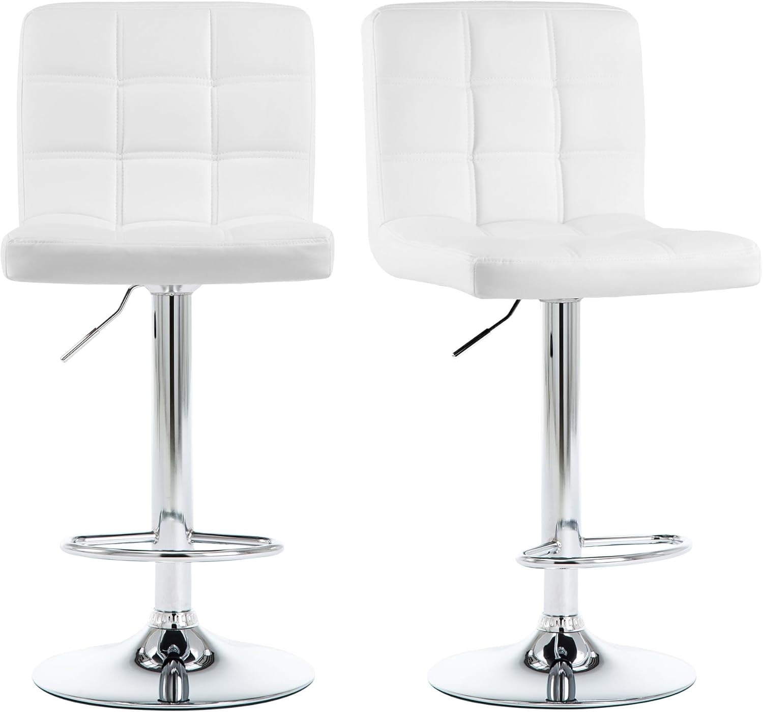 Adjustable Bar Stools Armless Kitchen Counter Bar Stool Modern Swivel ...