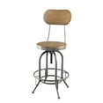 Adjustable Bar Stools Weathered Brown and Graphite (Set of 2) - Walmart.com