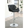 Adjustable Bar Stools for Dining | Modern Design with Chrome and Black ...