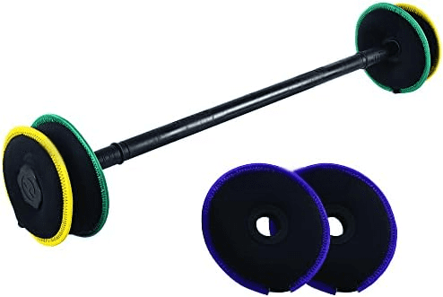 Adjustable Barbell Set with Soft Weight Plates, Expandable SoftBell ...