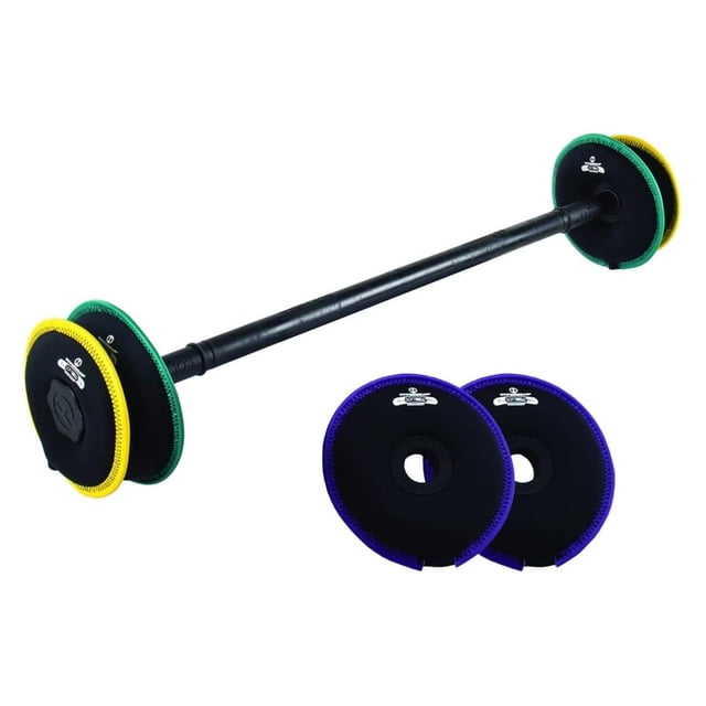 Adjustable Barbell Set with Soft Weight Plates, Expandable SoftBell ...