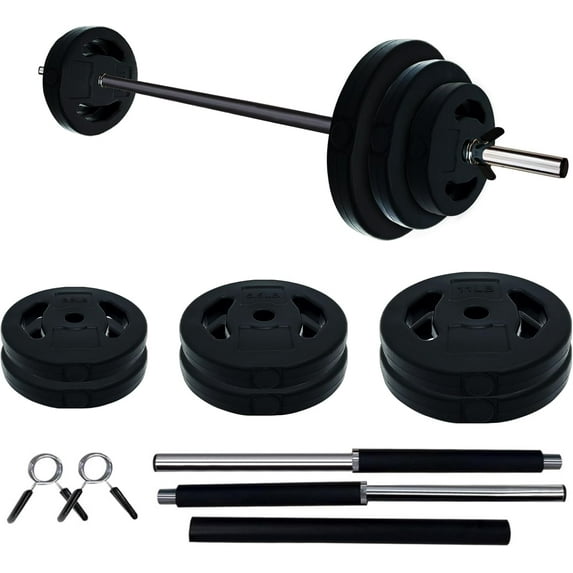 Adjustable Barbell Weight Set, Adjustable Free Weights for Home and Gym ...