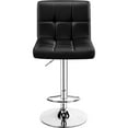 Adjustable Barstools, Pu Leather Swivel Counter Height Stools With ...