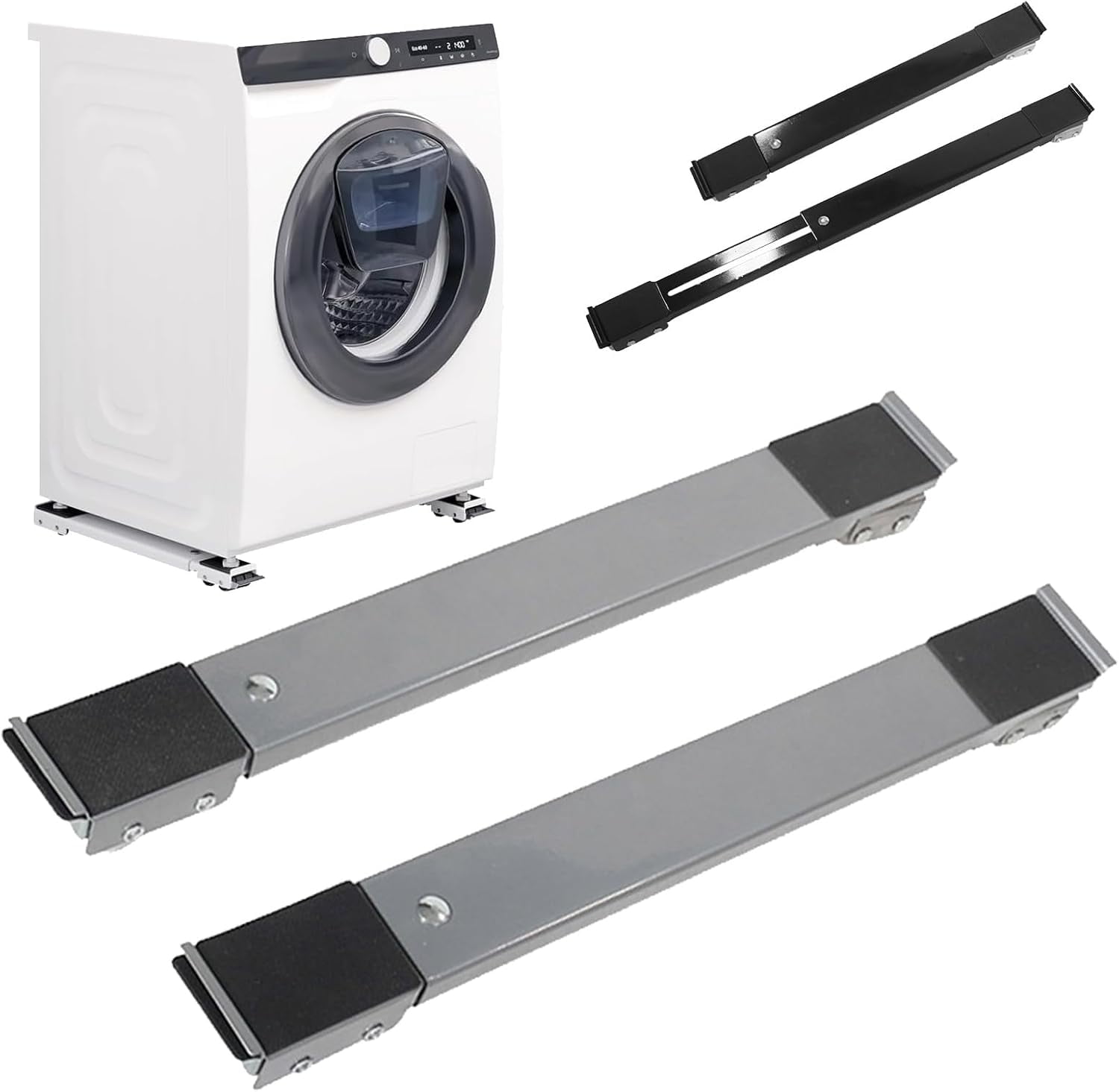 Adjustable Base for Washer and Dryer, Appliance Sliders, Furniture Movers with Wheels for ...