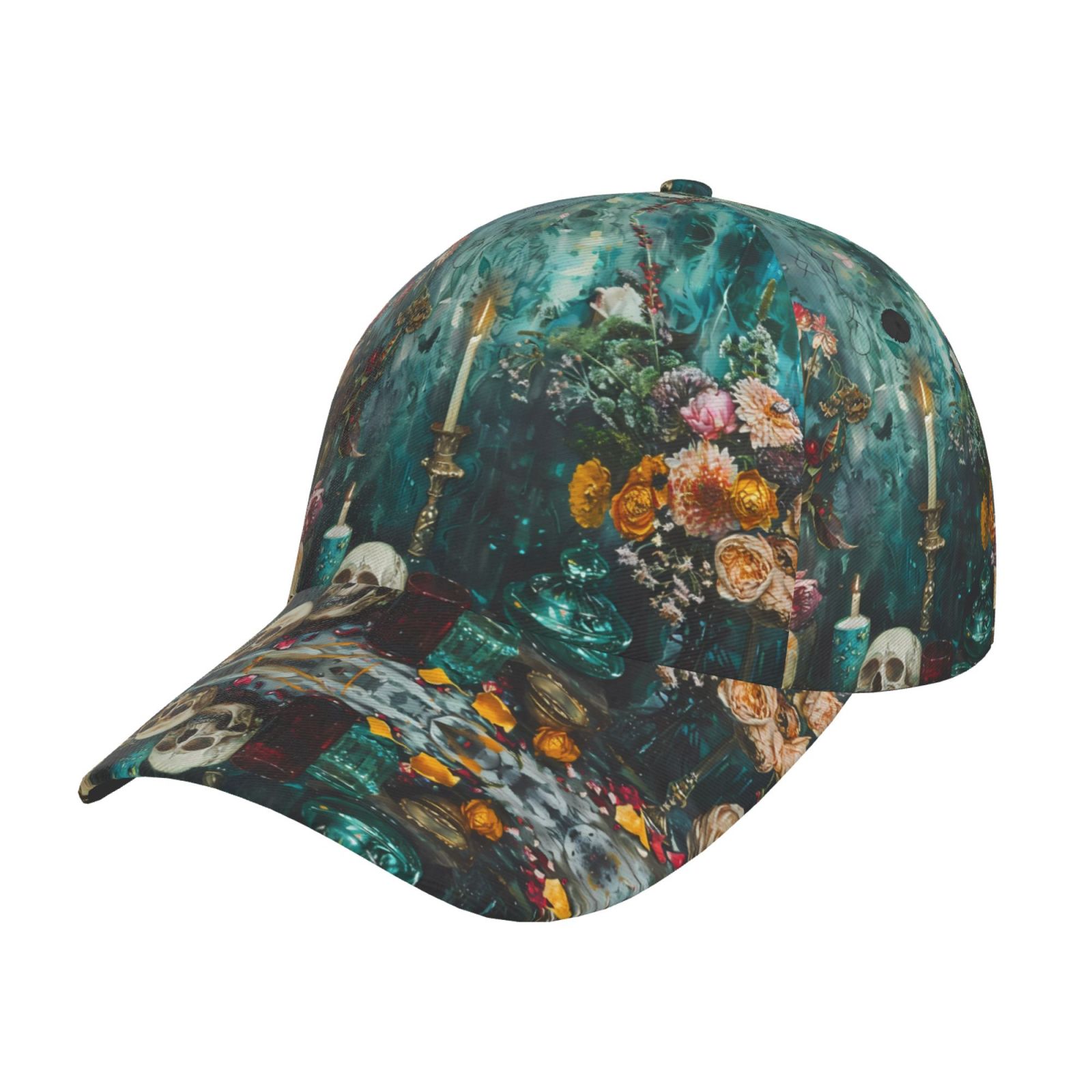 Adjustable Baseball Cap Baroque Floral Still Life Hats for Men and ...