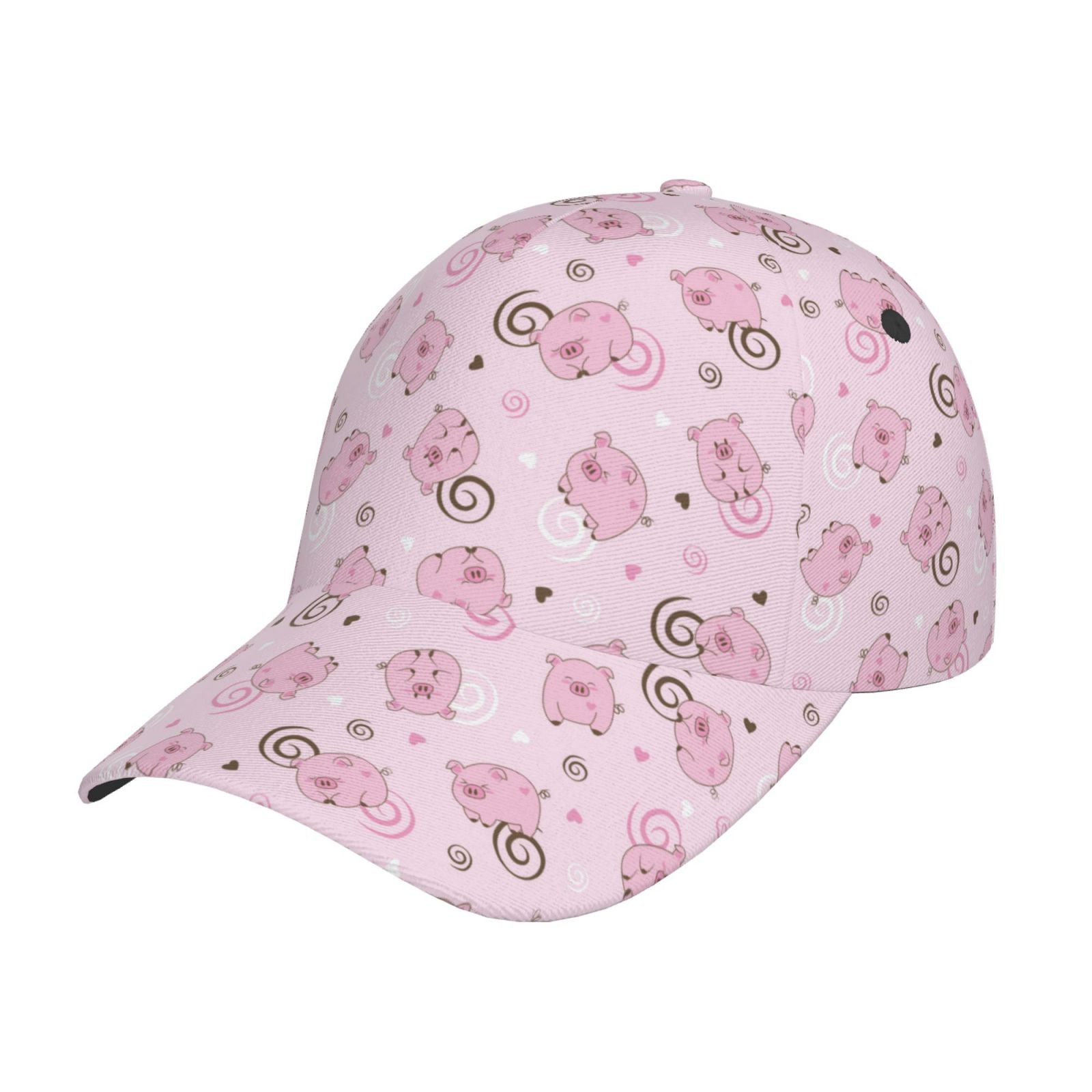 Adjustable Baseball Cap, Charming Cartoon Pink Cute Pig Hats For Men ...