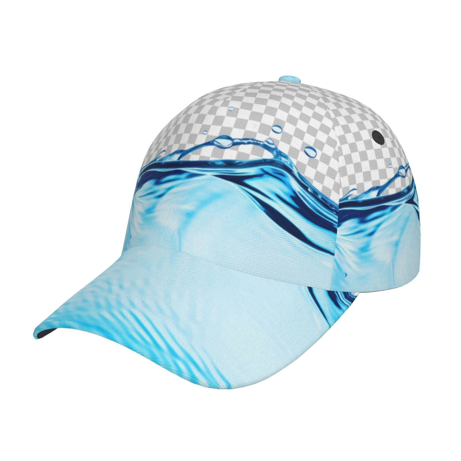Adjustable Baseball Cap Crystal Clear Water Splash Hats for Men and ...