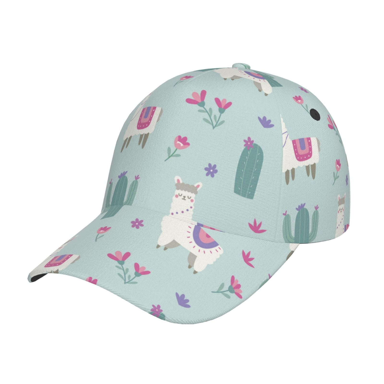 Adjustable Baseball Cap, Cute Alpaca Cactus Plant Flowers Hats For Men ...