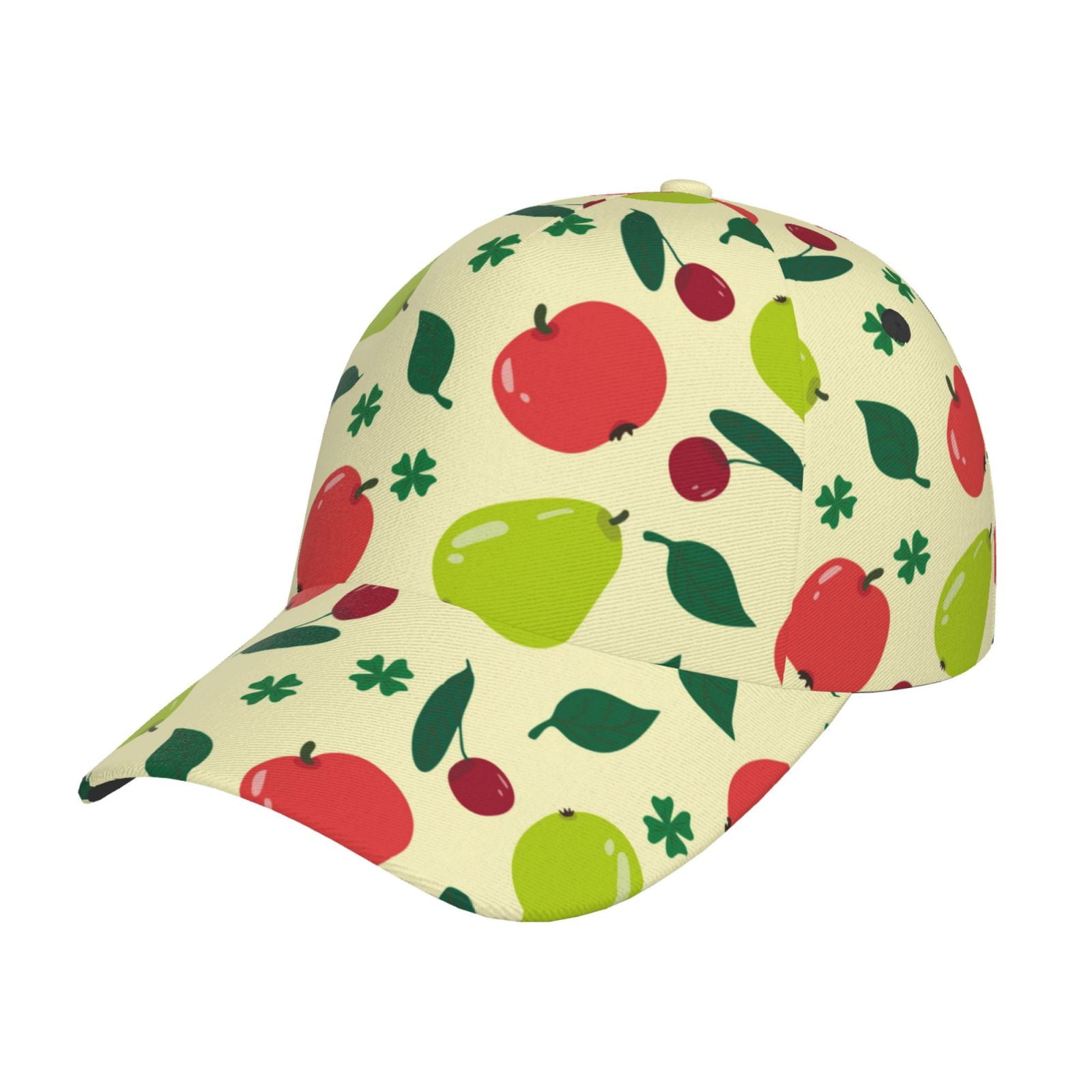 Adjustable Baseball Cap, Cute Teal Pear Red Fruit Hats For Men And ...