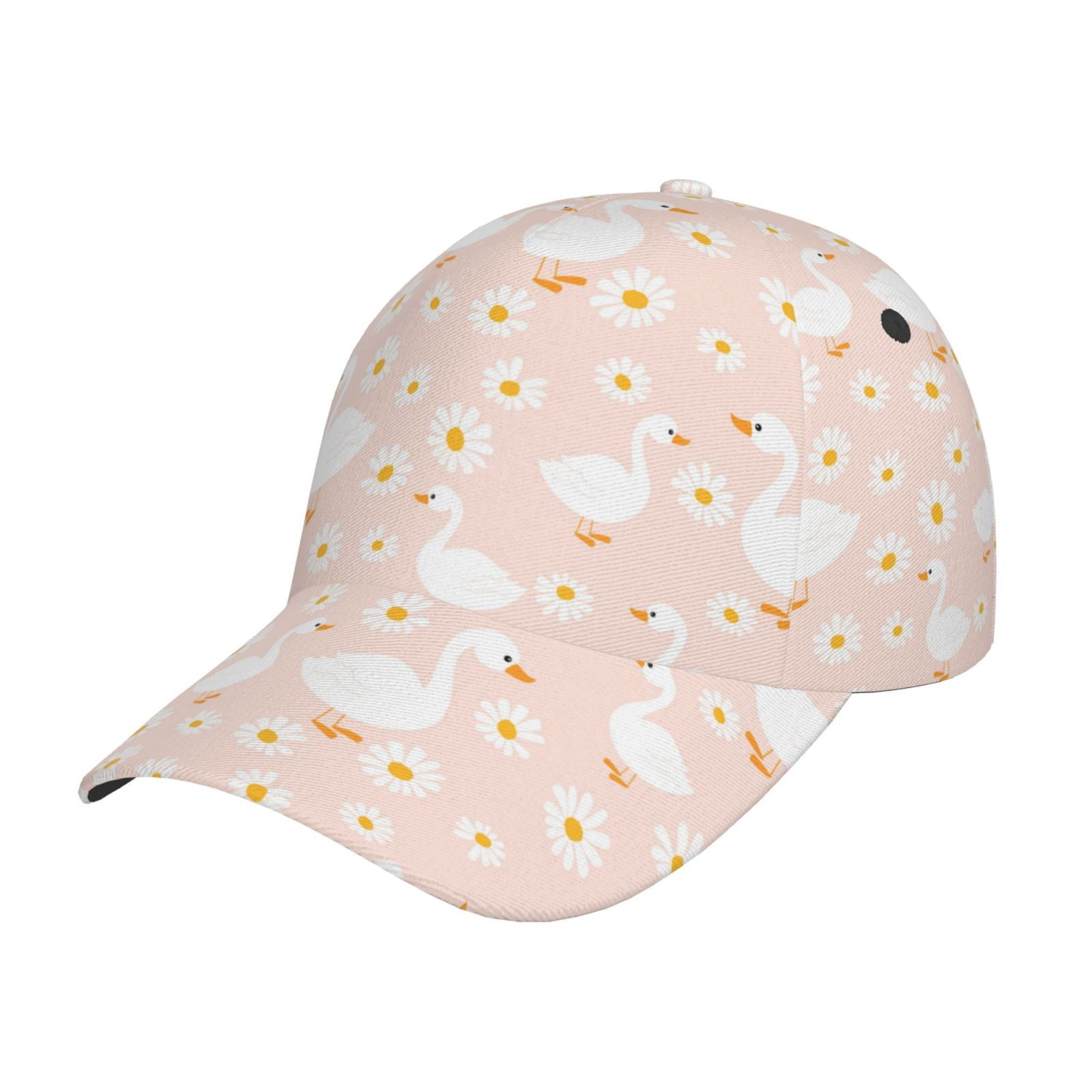 Adjustable Baseball Cap, Daisy Cute Duck Pink Hats For Men And Women ...