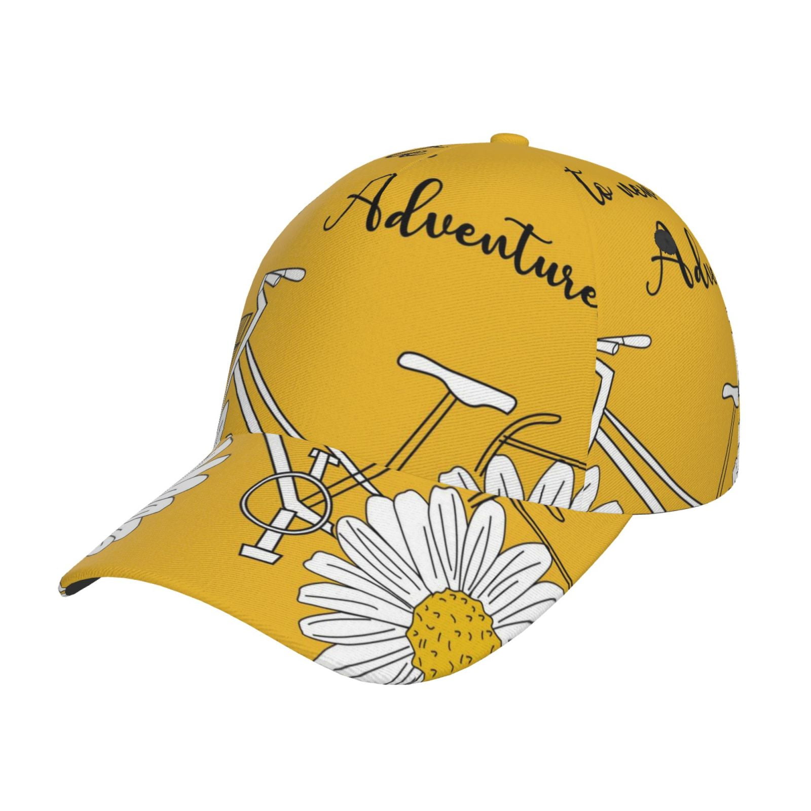 Adjustable Baseball Cap, Daisy With Bicycle Hats For Men And Women ...