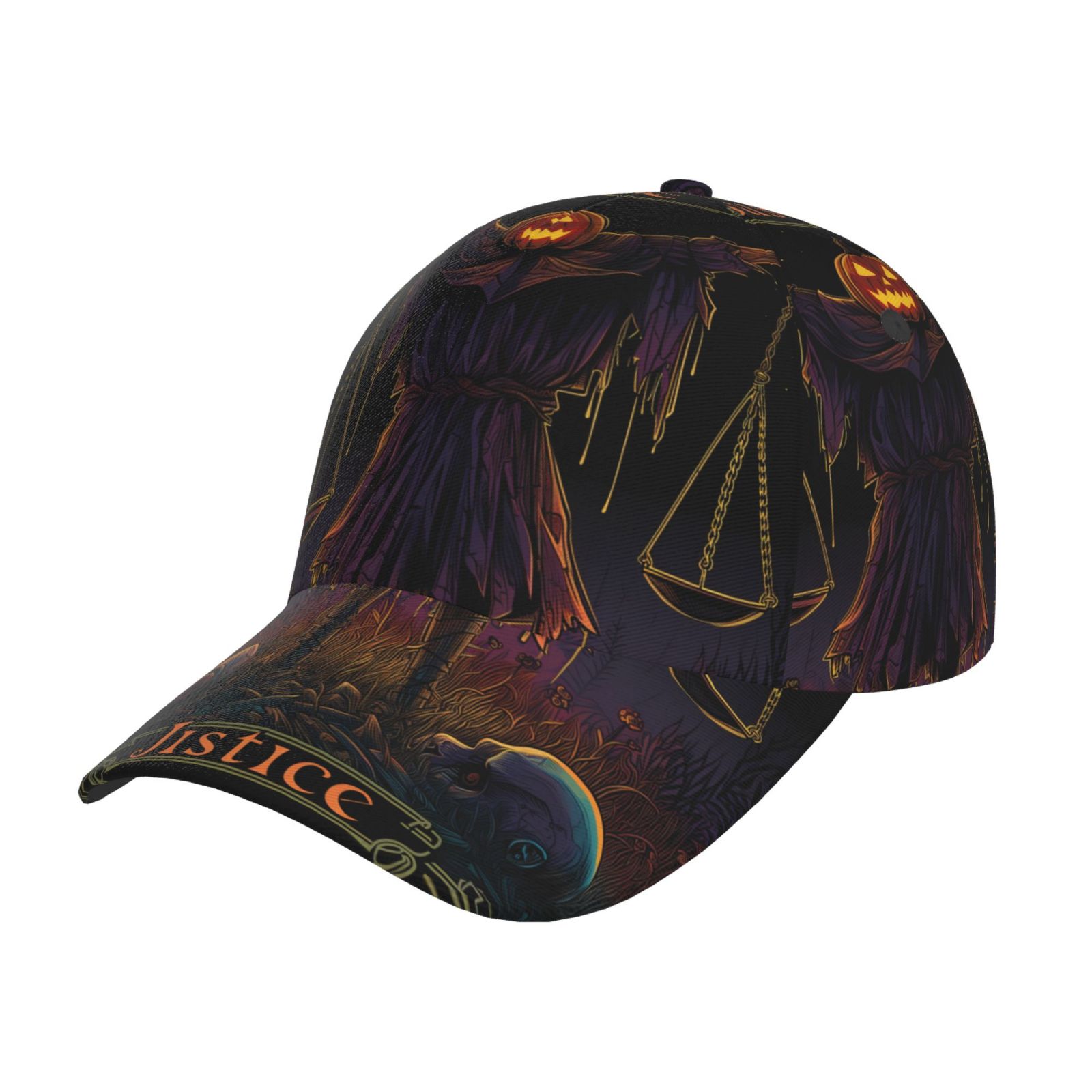 Adjustable Baseball Cap Halloween Pumpkin Scales Hats for Men and Women ...
