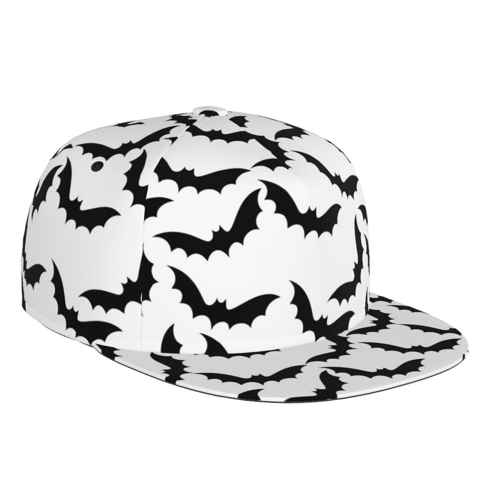 Adjustable Baseball Cap, Halloween black cool Bat Flat Bill Trucker ...