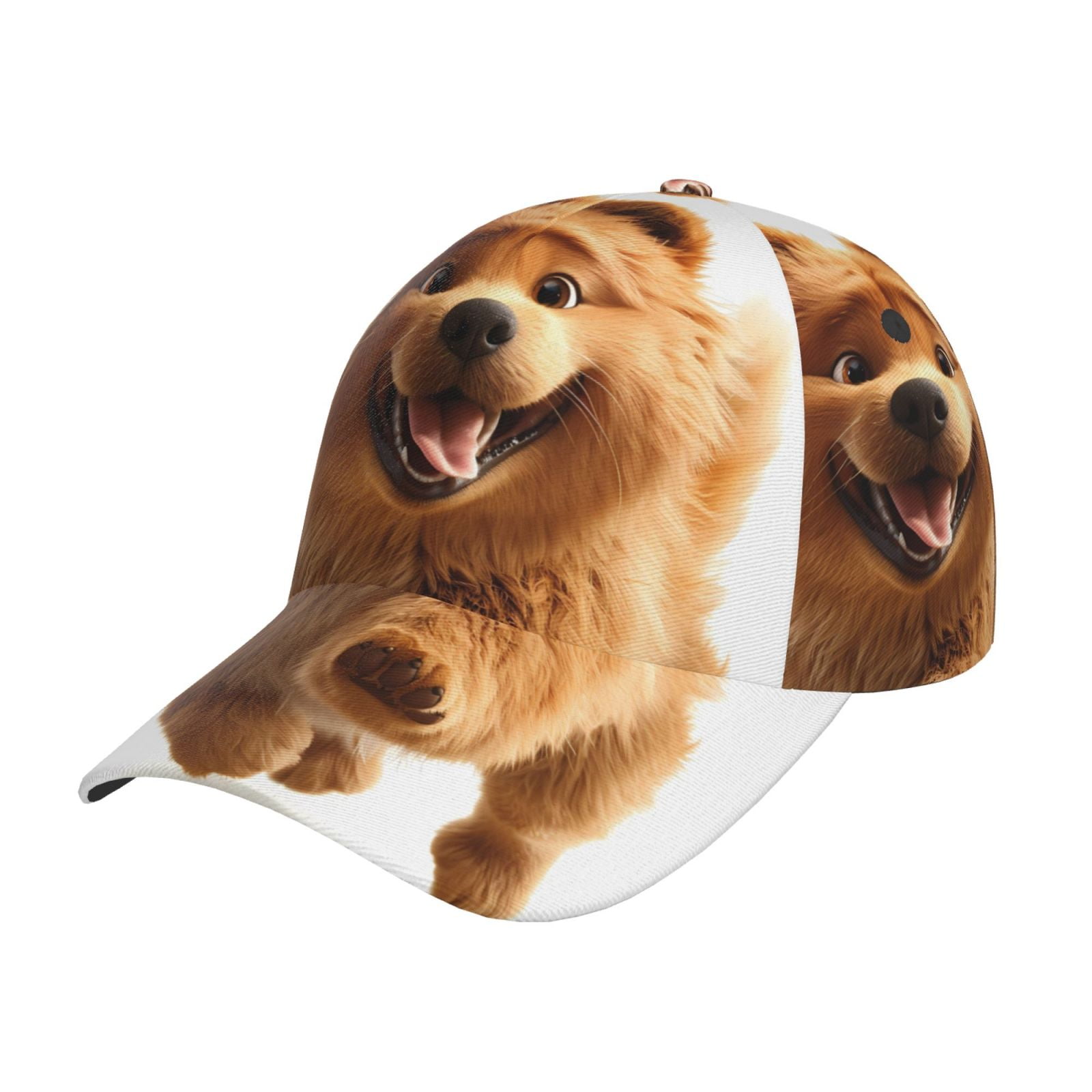 Adjustable Baseball Cap Happy Fluffy Running Dog Hats for Men and Women ...