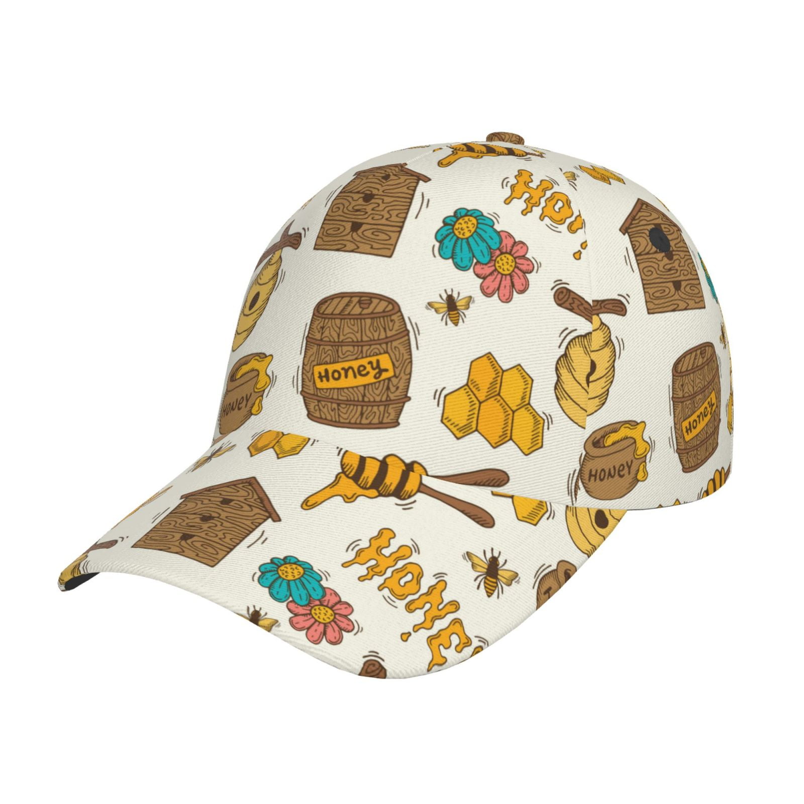 Adjustable Baseball Cap Honeycomb And Honey Hats for Men and Women ...