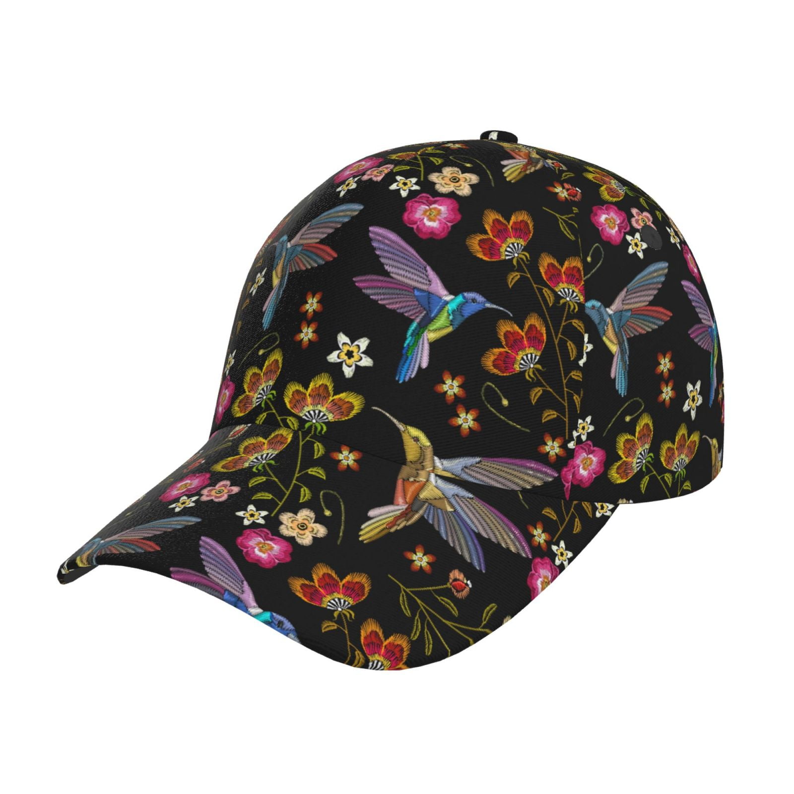 Adjustable Baseball Cap, Hummingbird Floral Hats For Men And Women ...