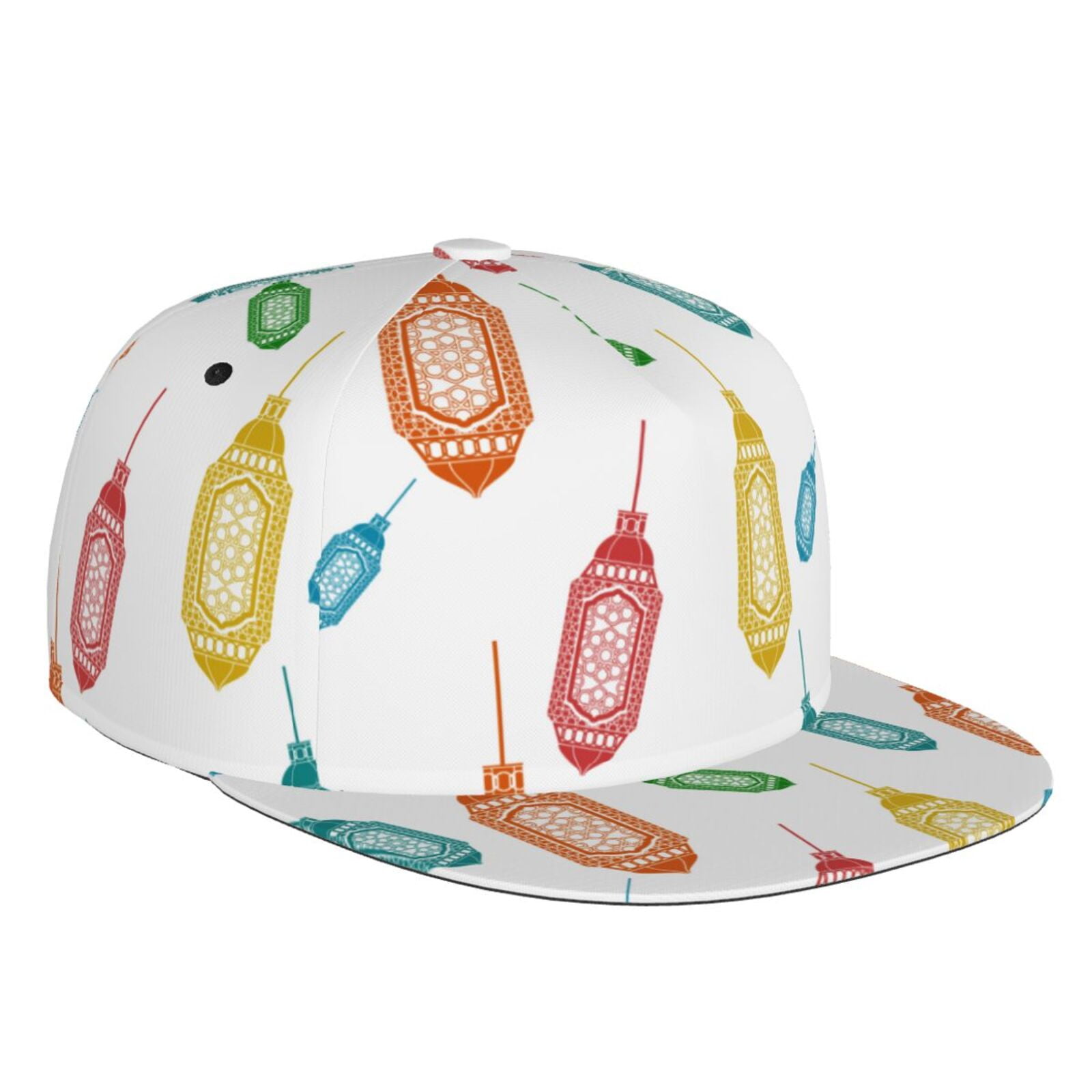 Adjustable Baseball Cap, Light Bulb Pattern vintage Flat Bill Trucker ...