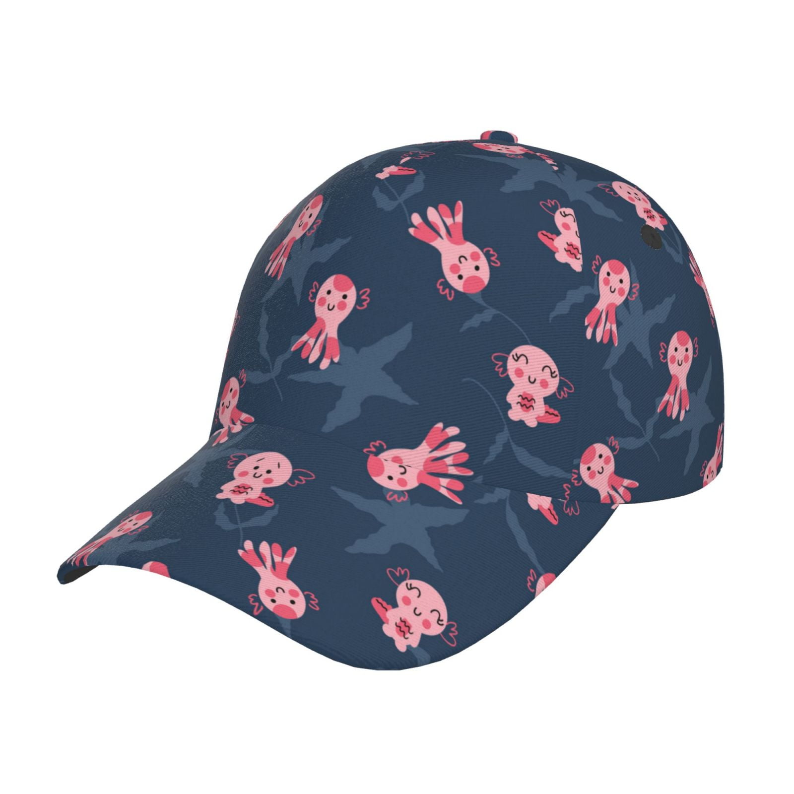Adjustable Baseball Cap, Octopus Axolotl Funny Hats For Men And Women ...