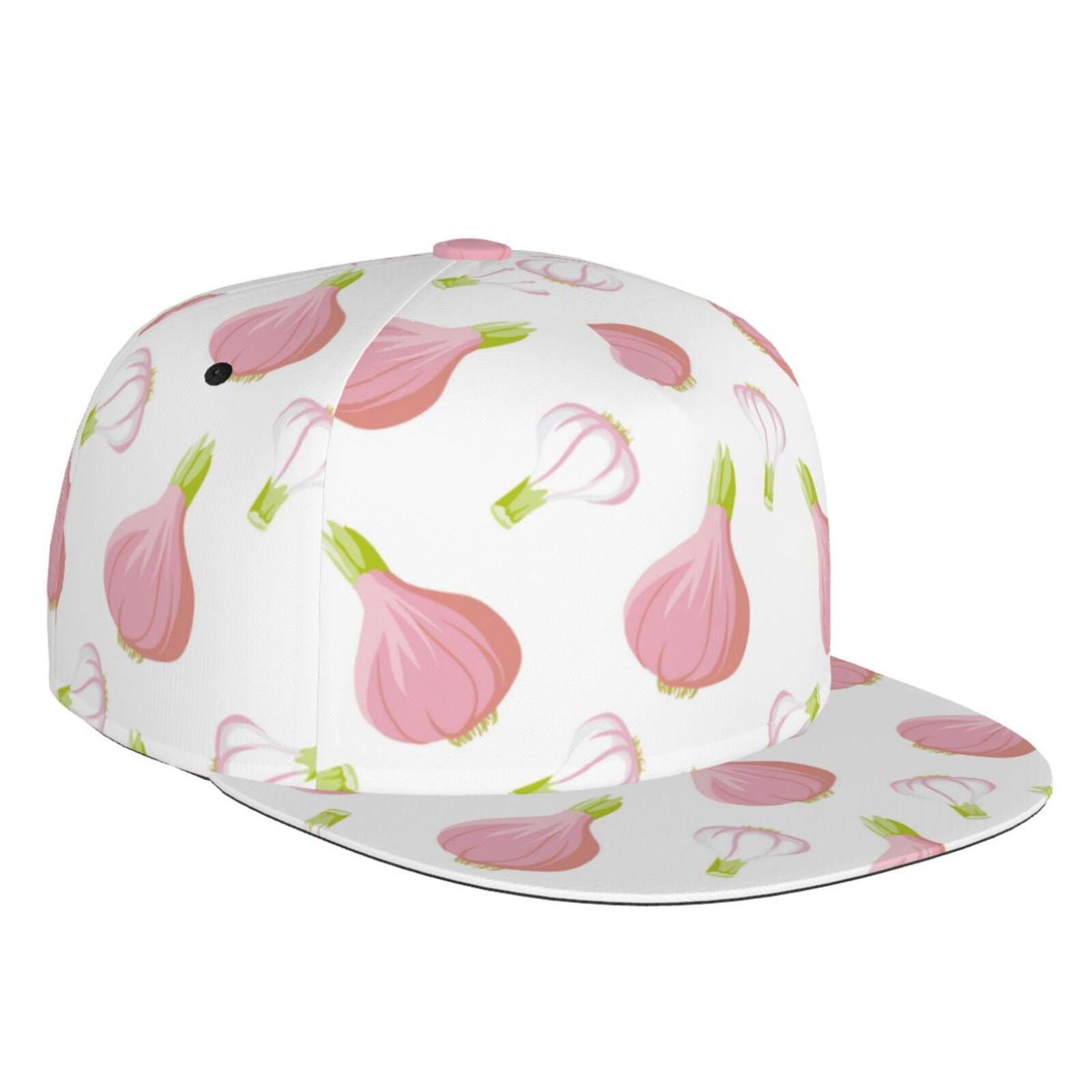 Adjustable Baseball Cap, Onion Pattern cartoon Flat Bill Trucker Flat ...