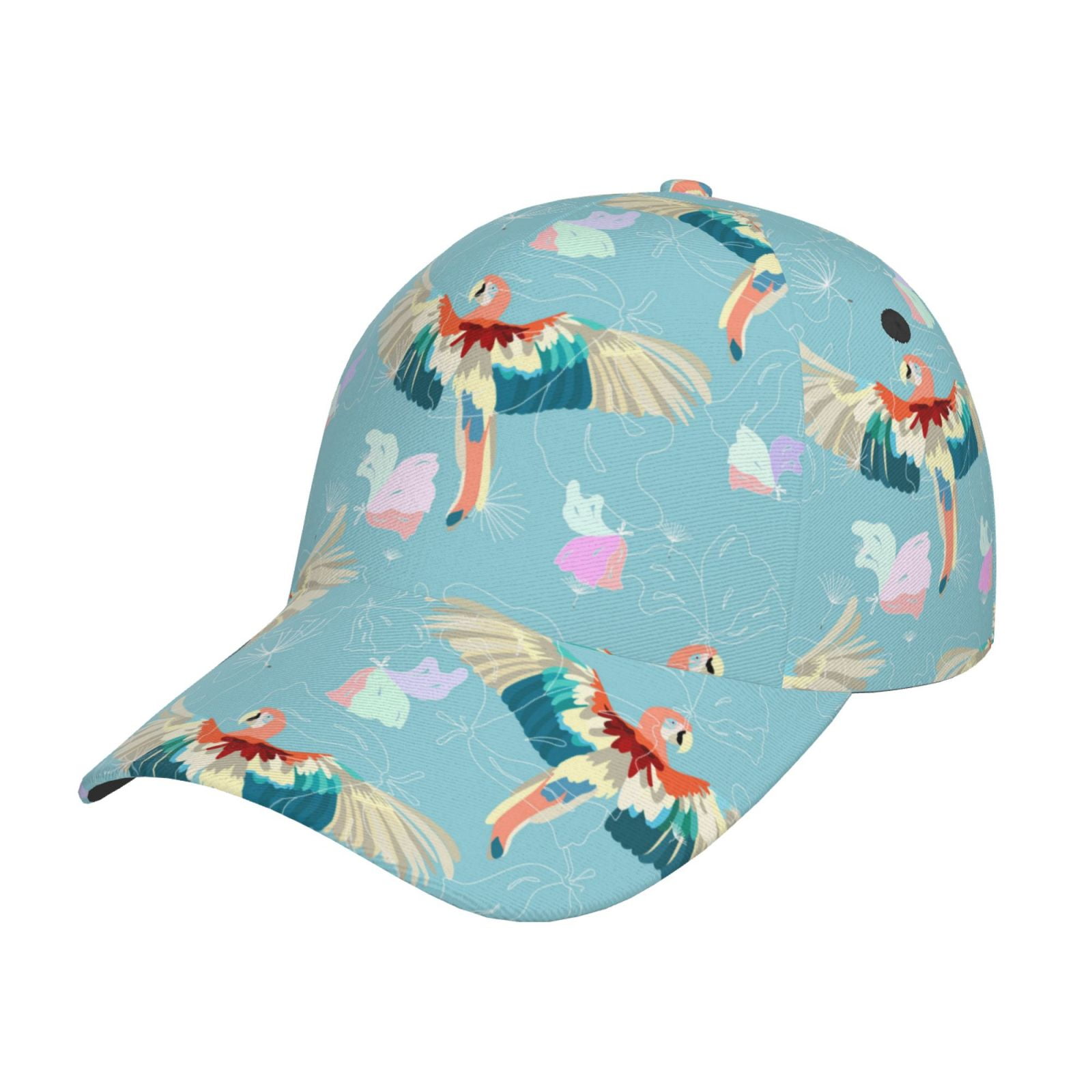 Adjustable Baseball Cap, Pastel Painted Flying Cute Parrot Hats For Men ...