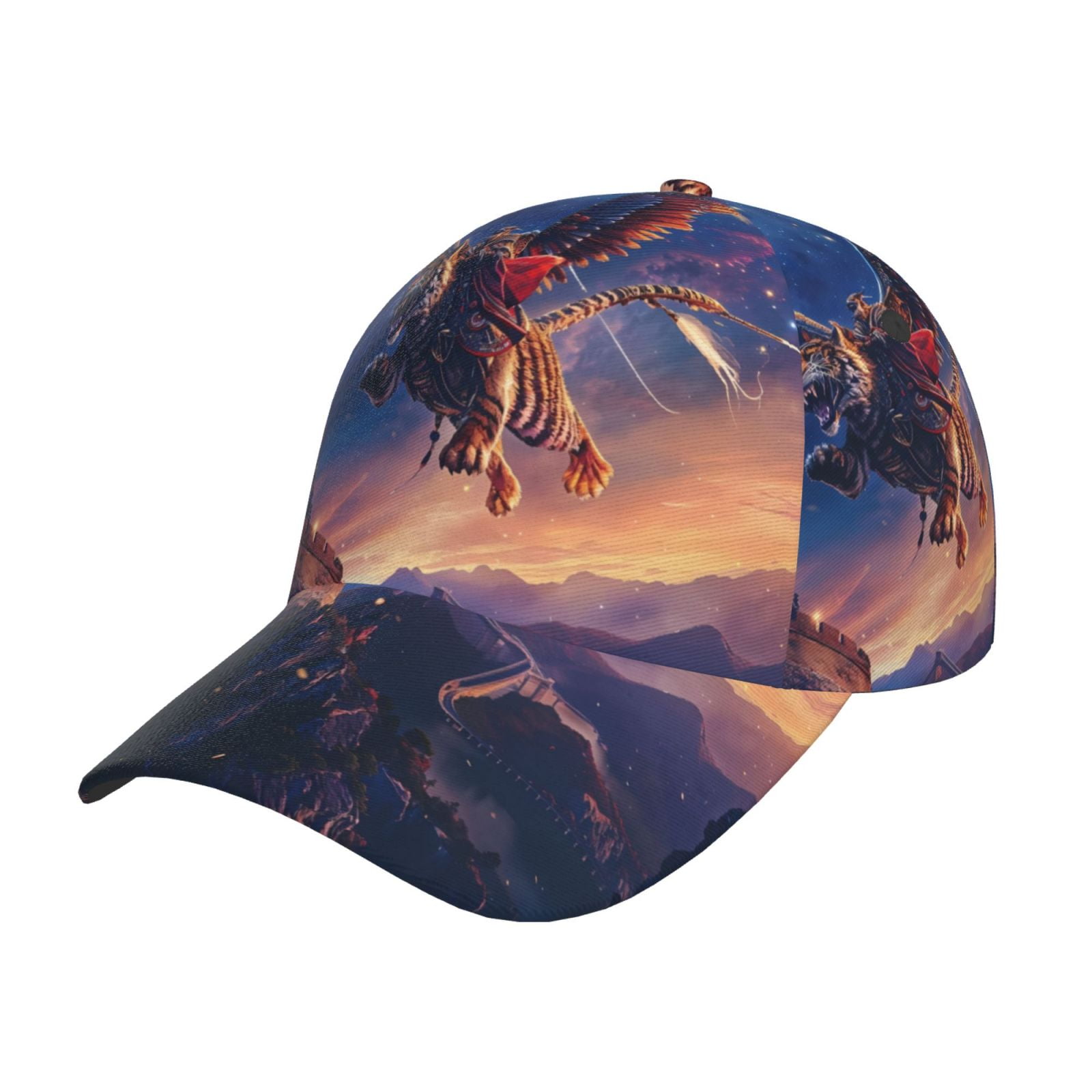 Adjustable Baseball Cap Starry Sky Flying Tiger Hats for Men and Women ...